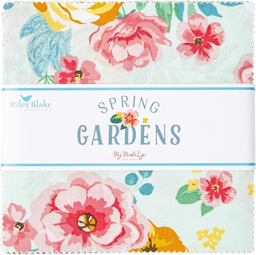 Amazon.com: My Mind's Eye Spring Gardens 5" Stacker 42 5-inch Squares ...