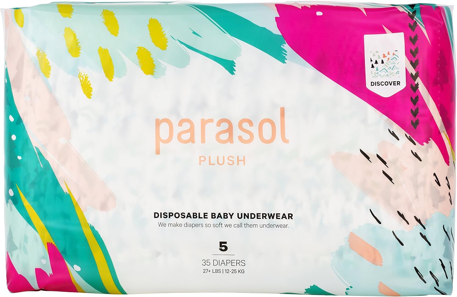 Amazon.com: Parasol Baby Diapers Size 5, Discover Collection, 96 Count ...