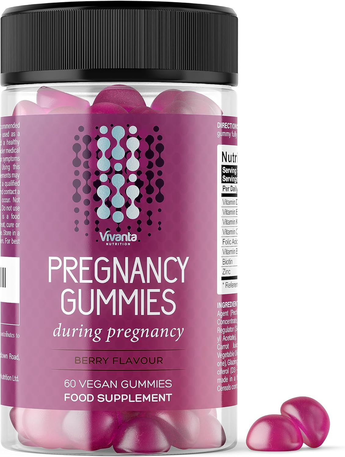Vivanta Nutrition Pregnancy Gummies - Delicious Gummies with Essential ...