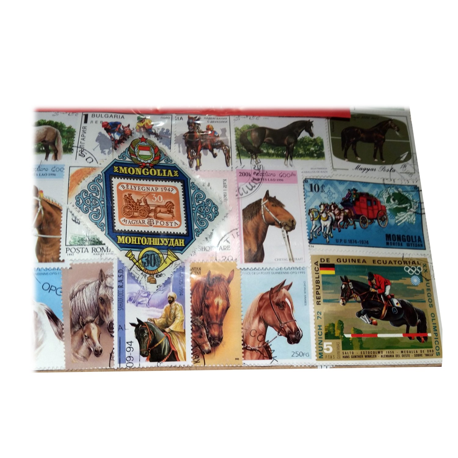 Horse Horses, Worldwide Stamps from Around The World, Collectable Set ...