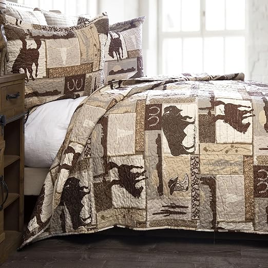 Amazon.com: CARSTENS, INC. Western Aztec Country Bedding Set ...