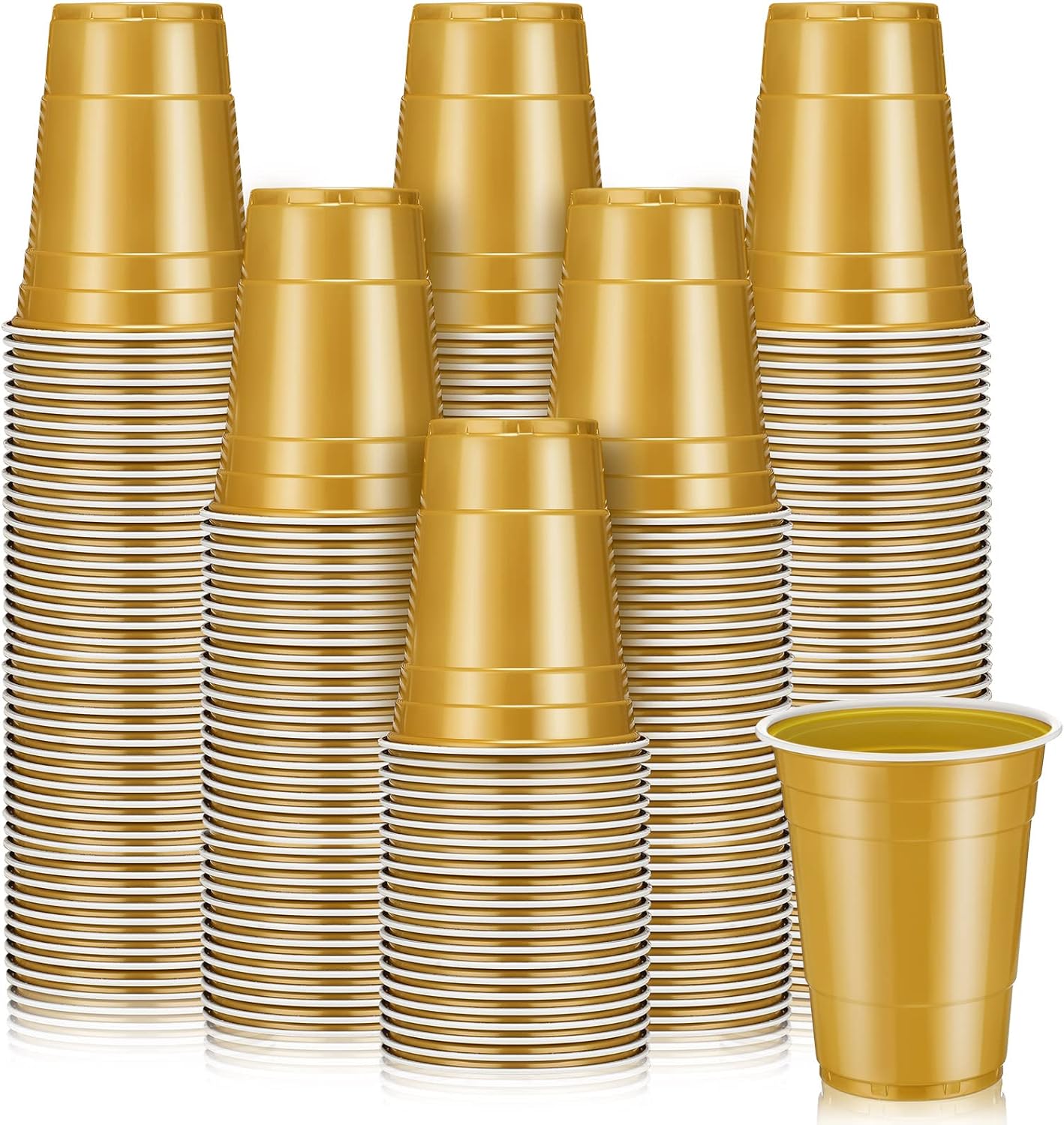 Amazon.com: Lounsweer 100 Pack 16 Ounce Christmas Plastic Party Cups ...