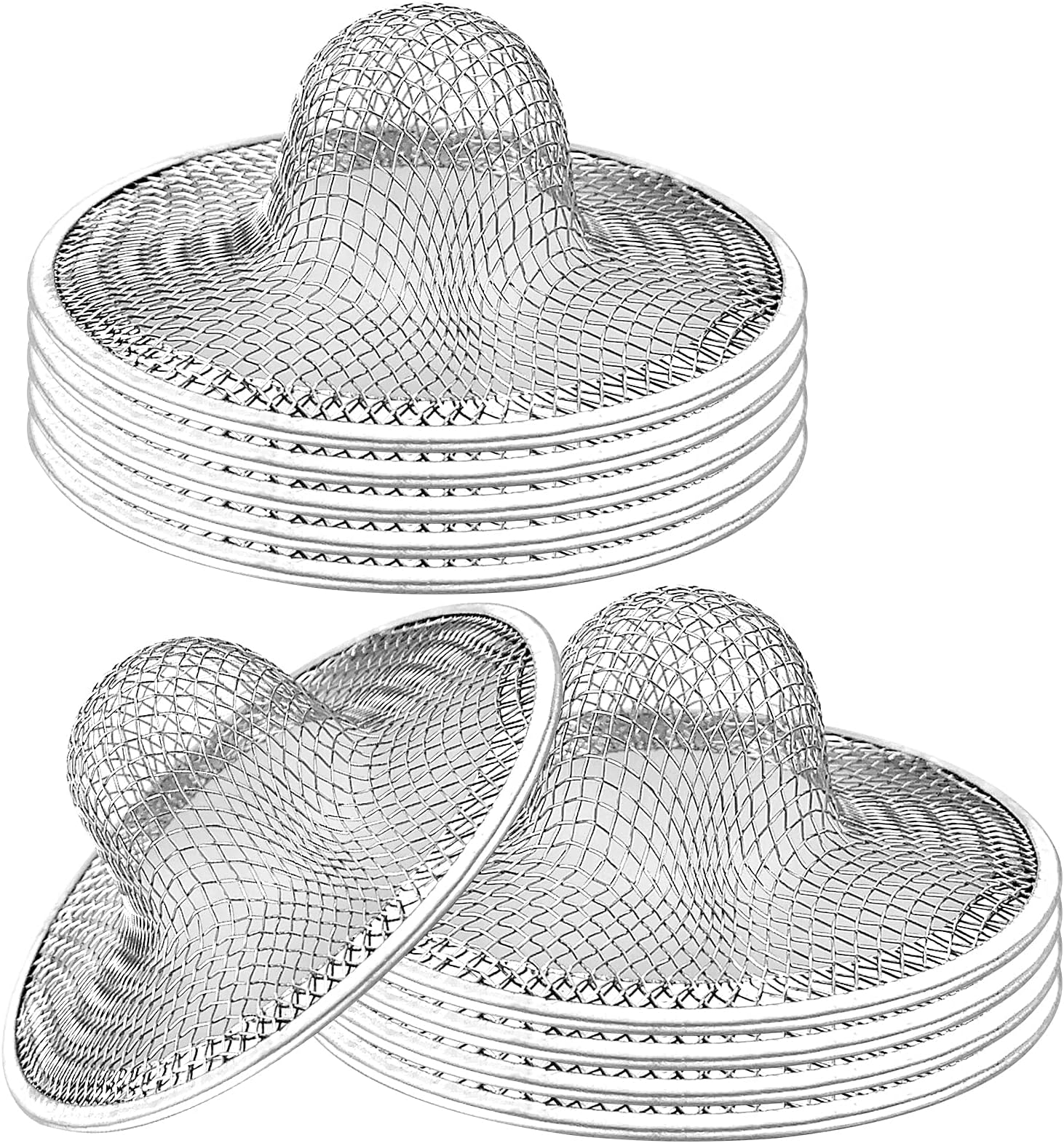 Amazon.com: Drain Hair Catcher,Mesh Metal Sink Strainer Set of 2,Fits ...