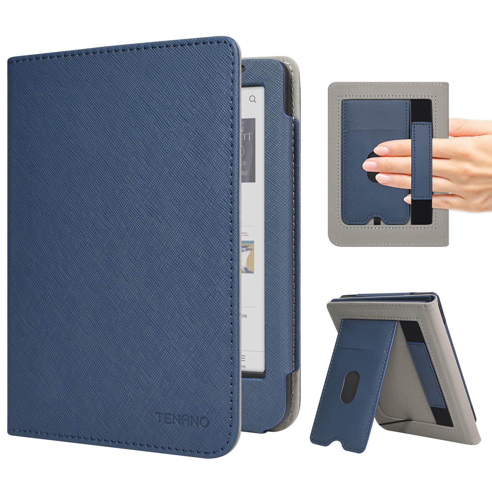 Tenano Case for 6" Kobo Clara Colour | BW, Premium PU Leather Cover ...