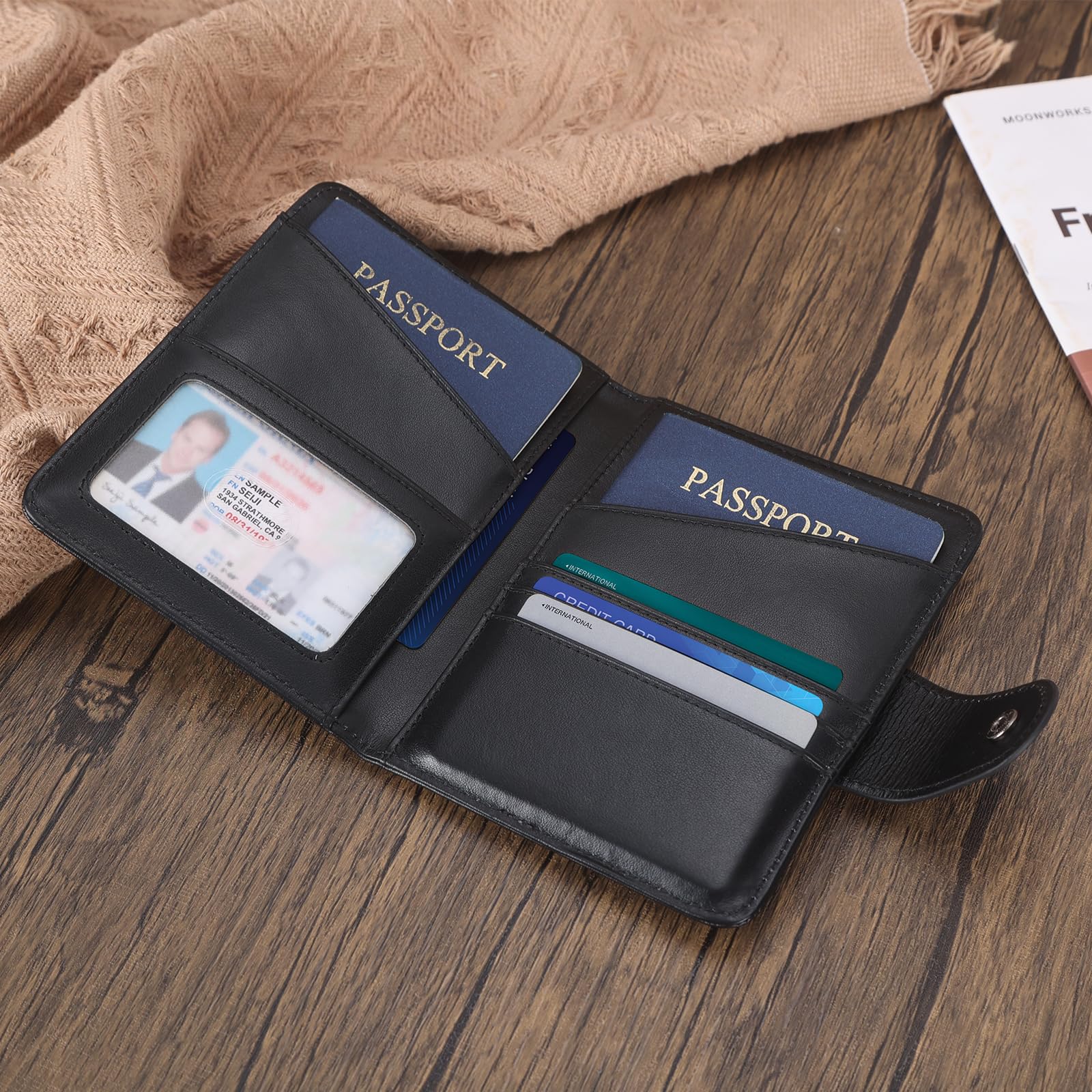 Snapklik.com : Polare Napa Leather Slim And Soft RFID Blocking Wallet For Men Snap Bifold Travel ...
