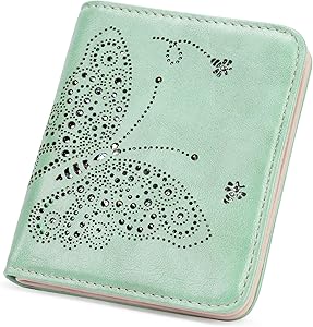 Amazon.com: KITEVIUN Small RFID Wallet Women Ultra Thin Slim Womens ...