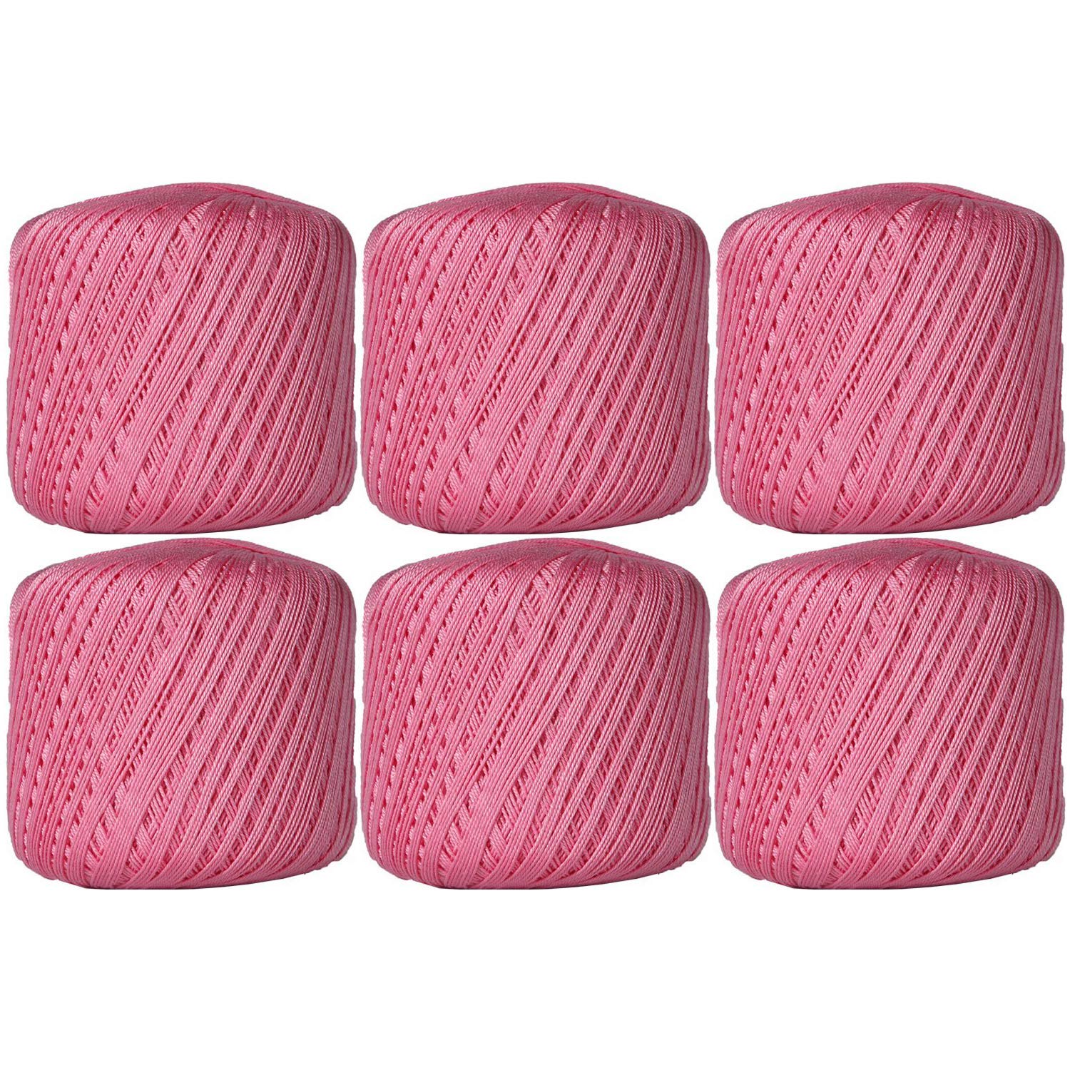 Amazon.com: 6 Ball Pack Threadart 100% Pure Cotton Crochet Thread ...