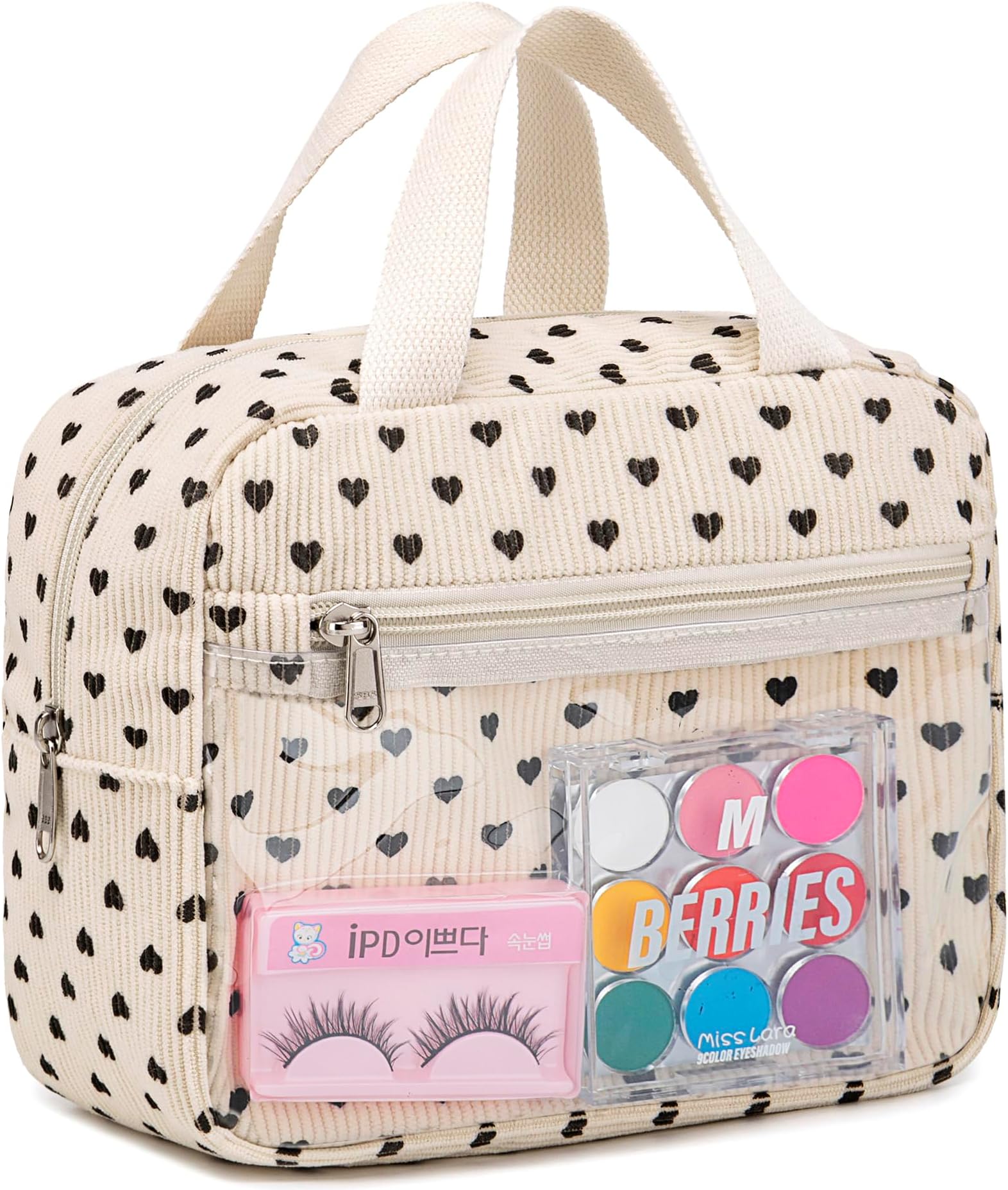 Amazon.com : KWLET Toiletry Bag for Women Cosmetic Travel bag Floral ...