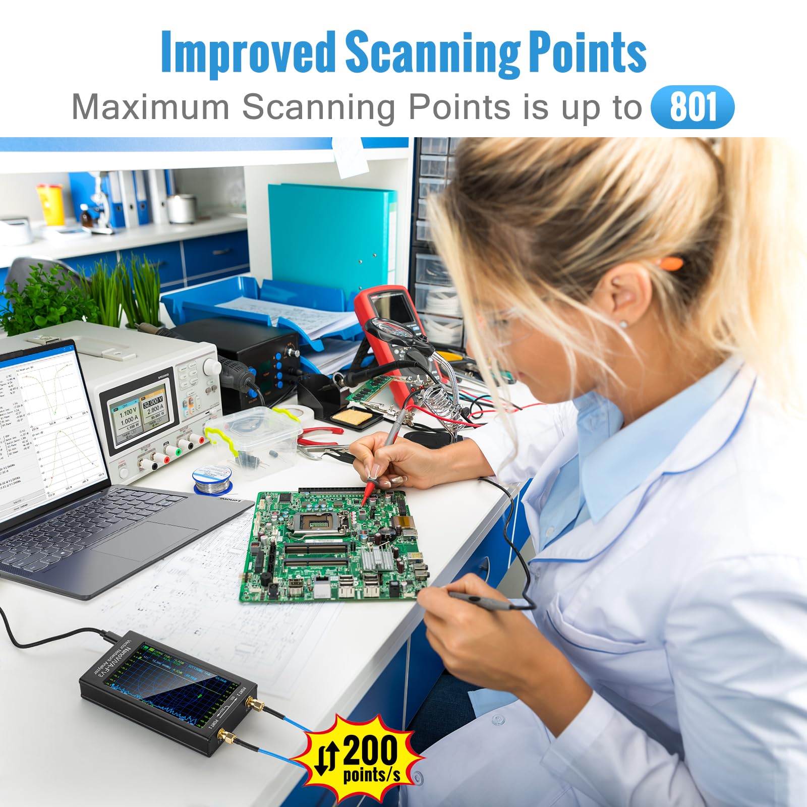 Snapklik.com : AURSINC Upgraded NanoVNA-F V3 Vector Network Analyzer 4. ...