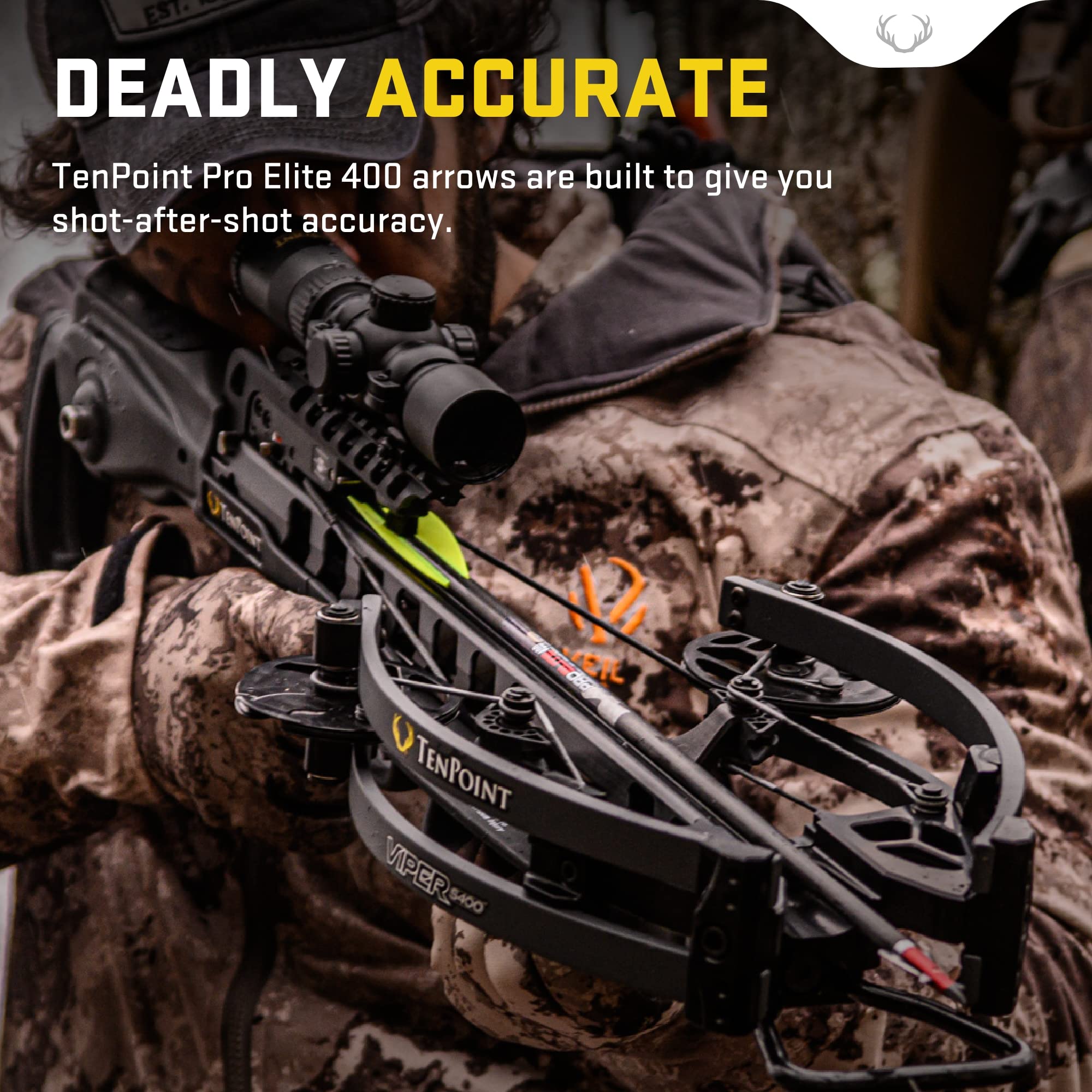 Snapklik.com : TenPoint Pro Elite 400 Carbon Crossbow Arrows