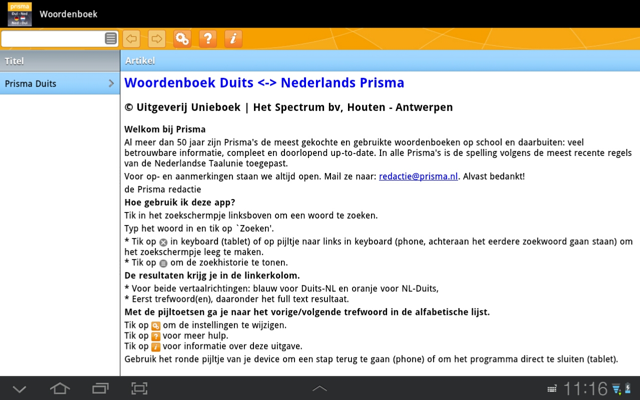 Dictionary Duits Nederlands Prisma:Amazon.com:Appstore for Android