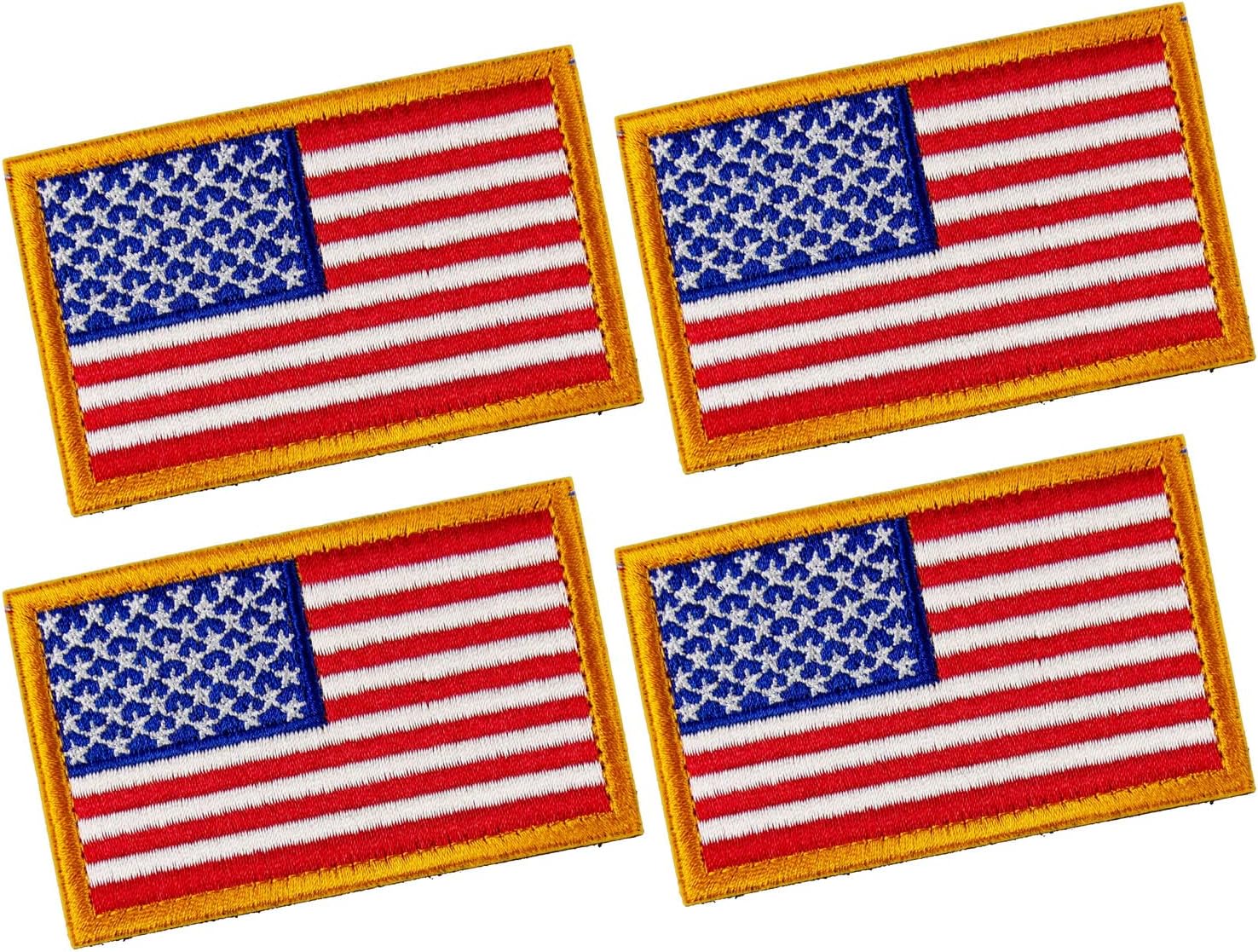 Amazon.com: Umama Patch Set of 3 Mini flag '' 1.1X1.6 '' USA America ...