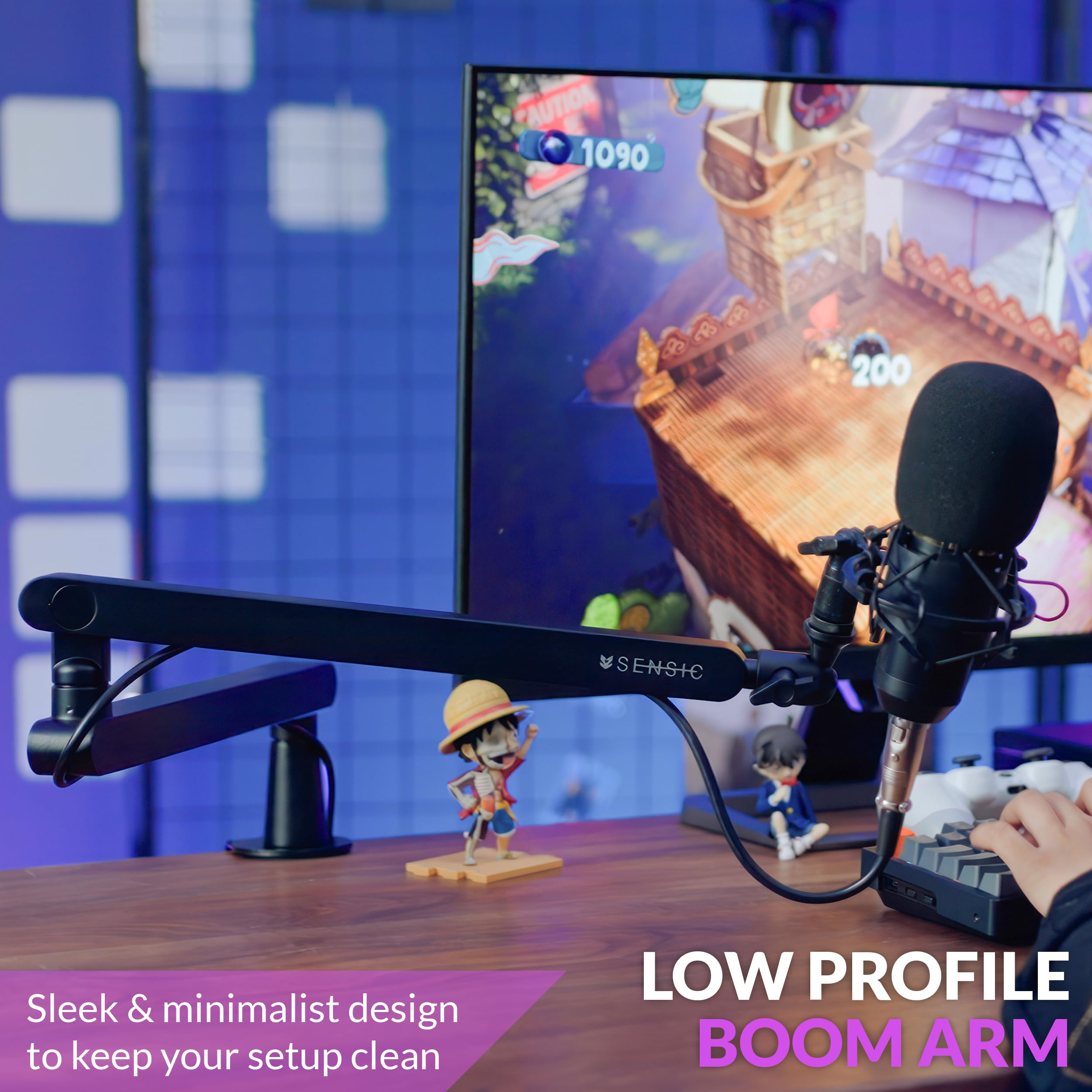 Snapklik.com : Sensic SA-30 LP Low Profile Microphone Boom Arm, 360 ...