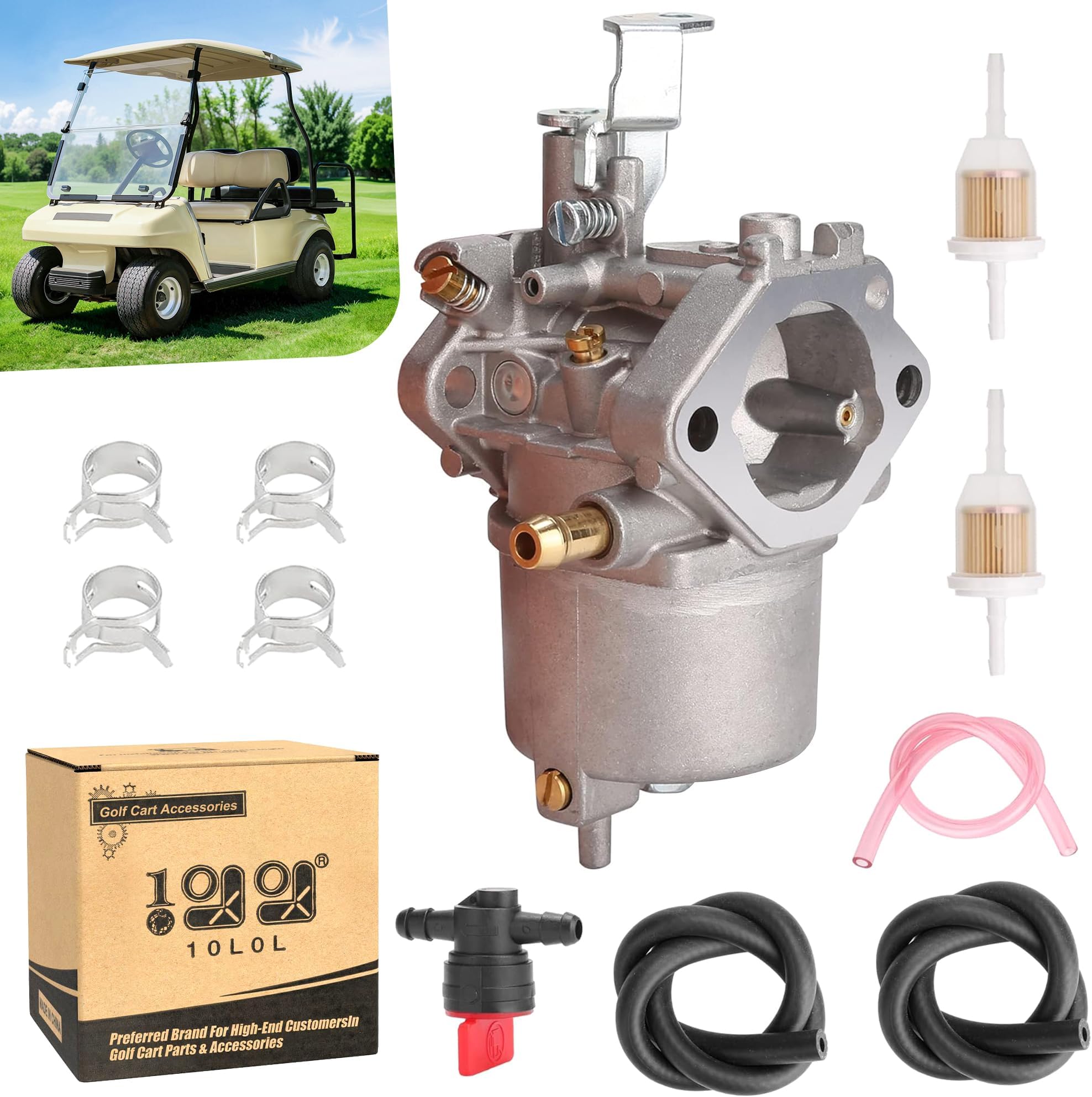 Amazon.com: partszen 1016441-01 Carburetor Fuel Pump Kit for Kawasaki ...