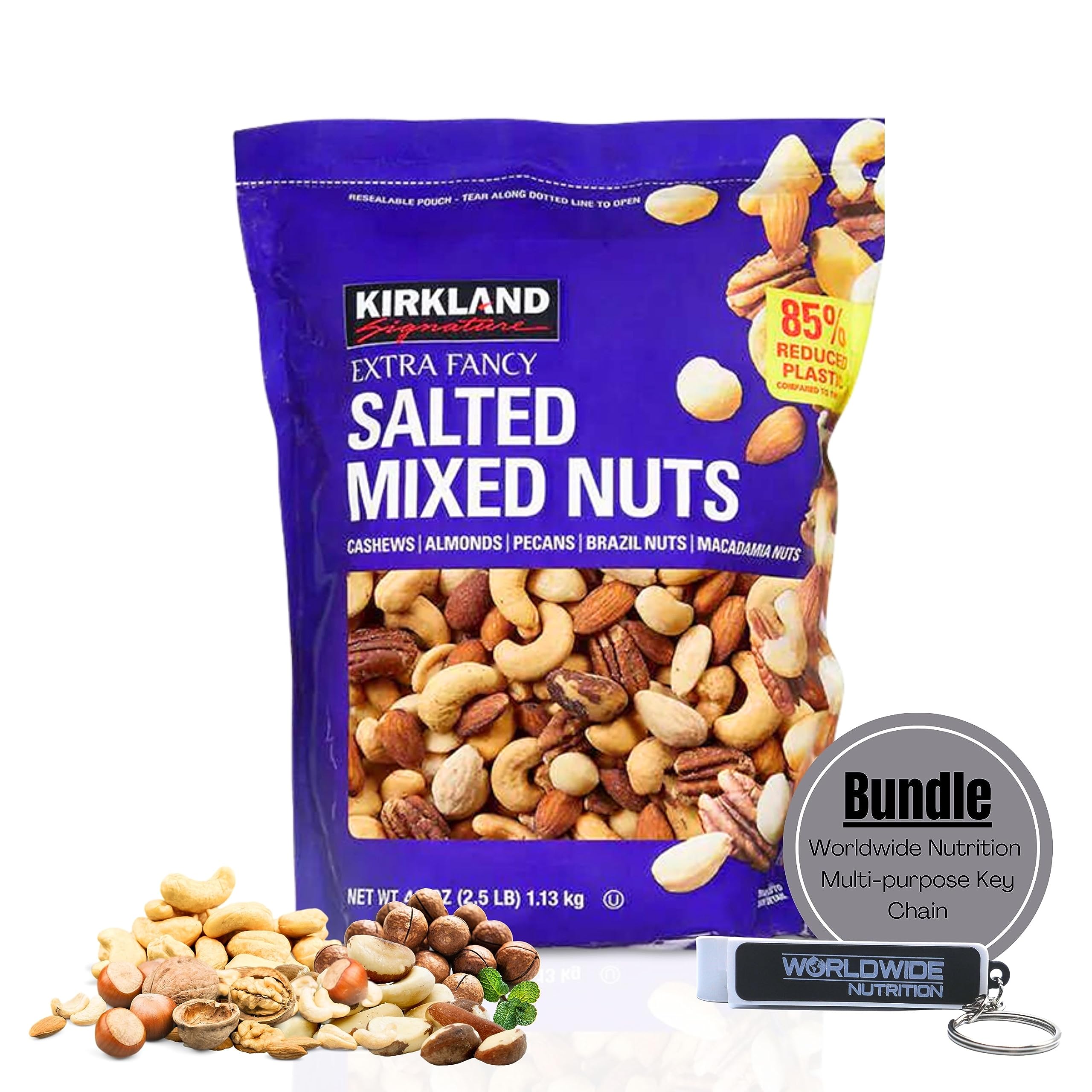 Amazon.com : Worldwide Nutrition Bundle: Kirkland Signature Fancy Mixed ...