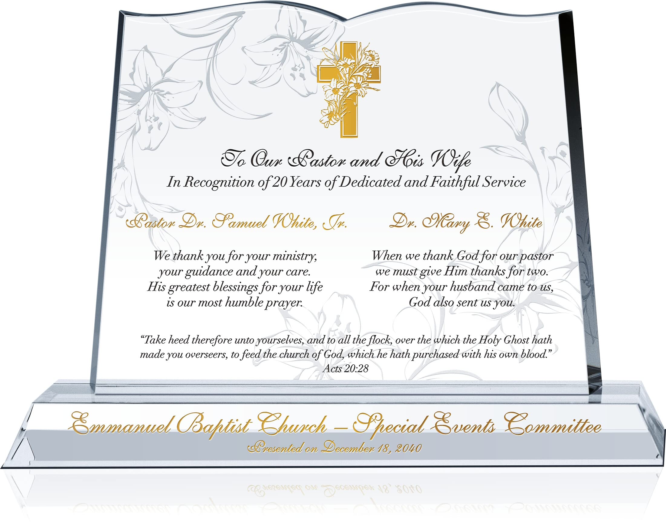 Thank You Pastor And First Lady