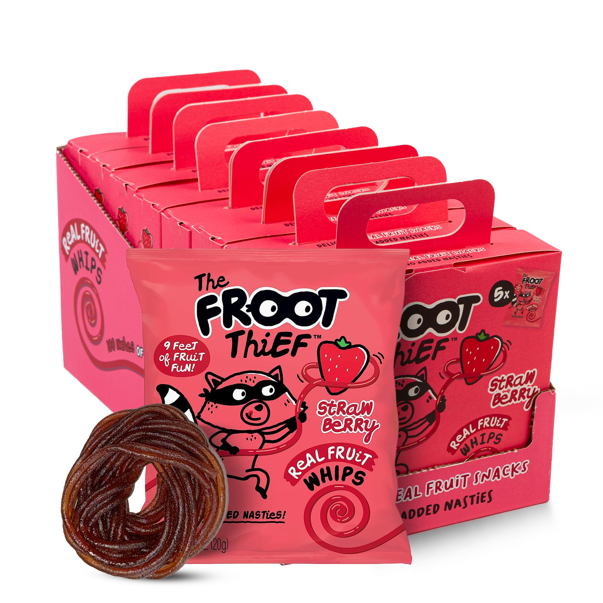 Amazon.com: The FROOT Thief Real Fruit Snack Whips, Strawberry, Nut ...