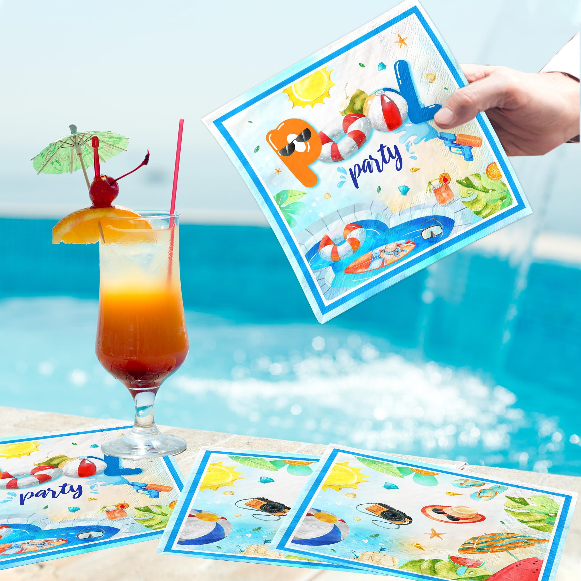 Snapklik.com : Pool Party-napkins 40Pcs