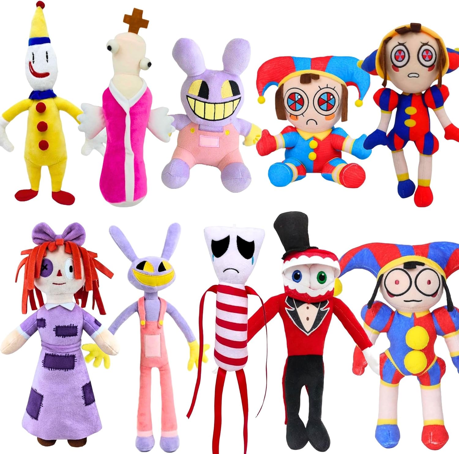 Amazon.com: The Amazing Digital Circus Plush Bundle - Plush Stuffed ...