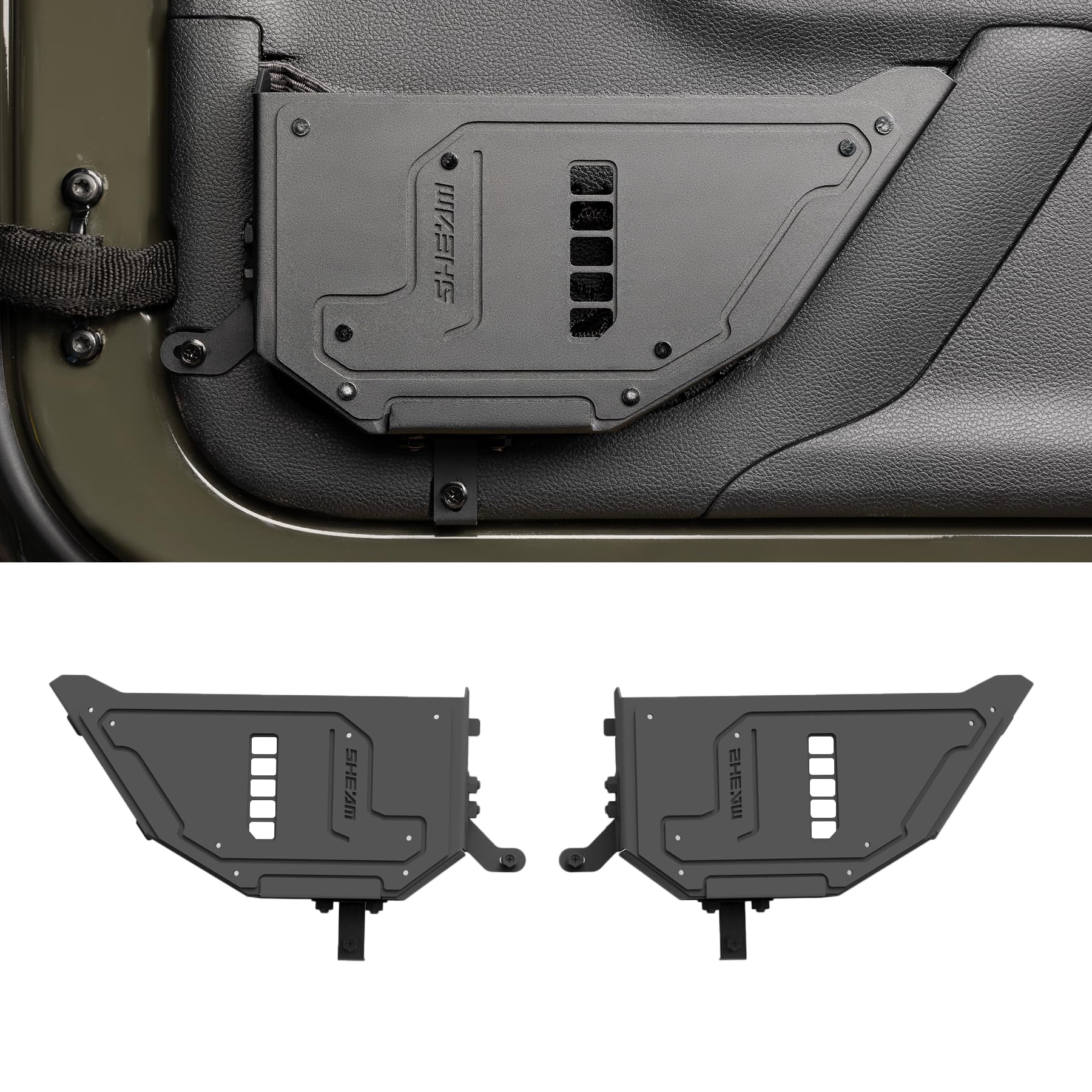 Amazon.com: SHEAM Metal Front Door Storage Pockets for 2009-2018 Jeep ...