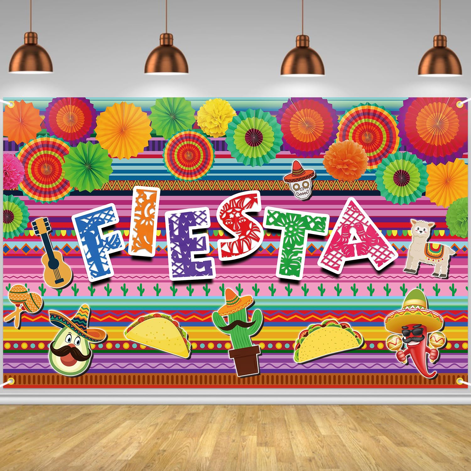 Buy Mexican Fiesta Photography Backdrop Banner Party Decorations Fiesta ...