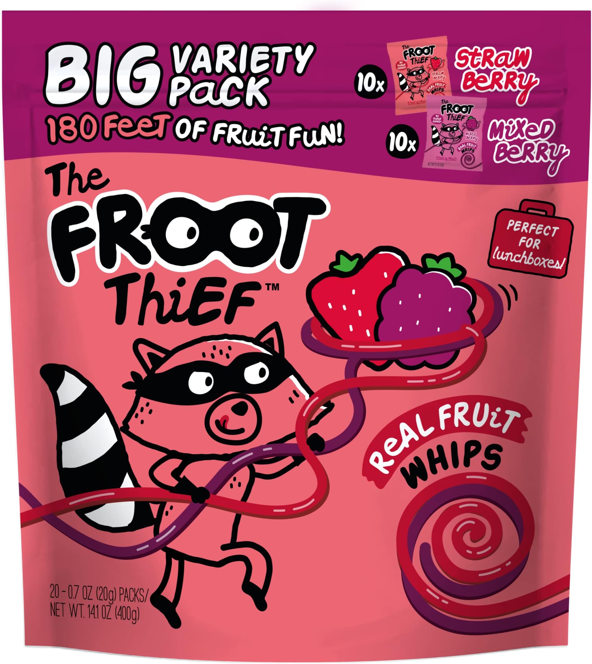 Amazon.com: Bear Real Fruit Snack Rolls, Strawberry & Raspberry Variety ...