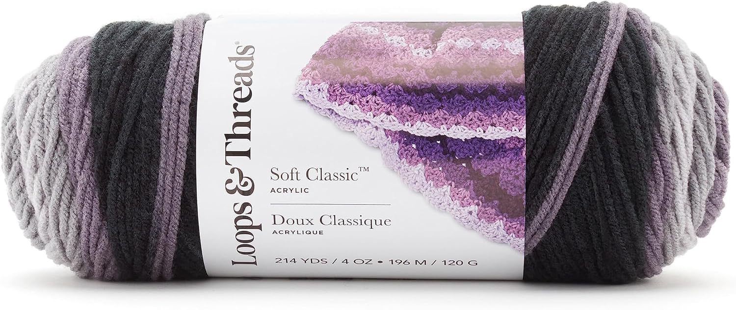 Amazon.com: MICHAELS Bulk 12 Pack: Soft Classic™ Ombre Yarn by Loops ...