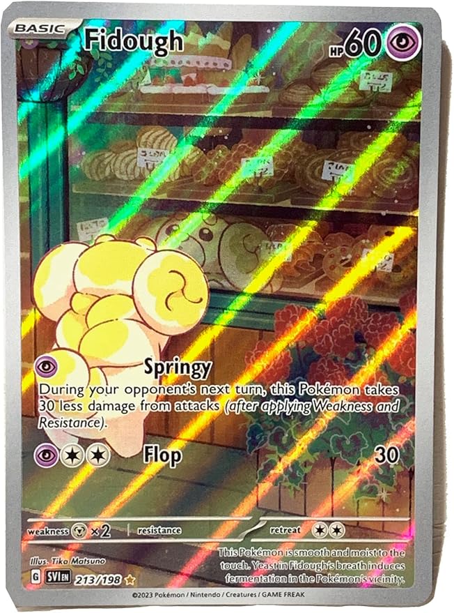 Amazon.com: Pokemon - Fidough 213/198 - Scarlet & Violet - Illustrator ...