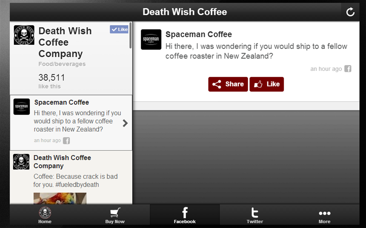 Death Wish Coffee Company - App on Amazon Appstore