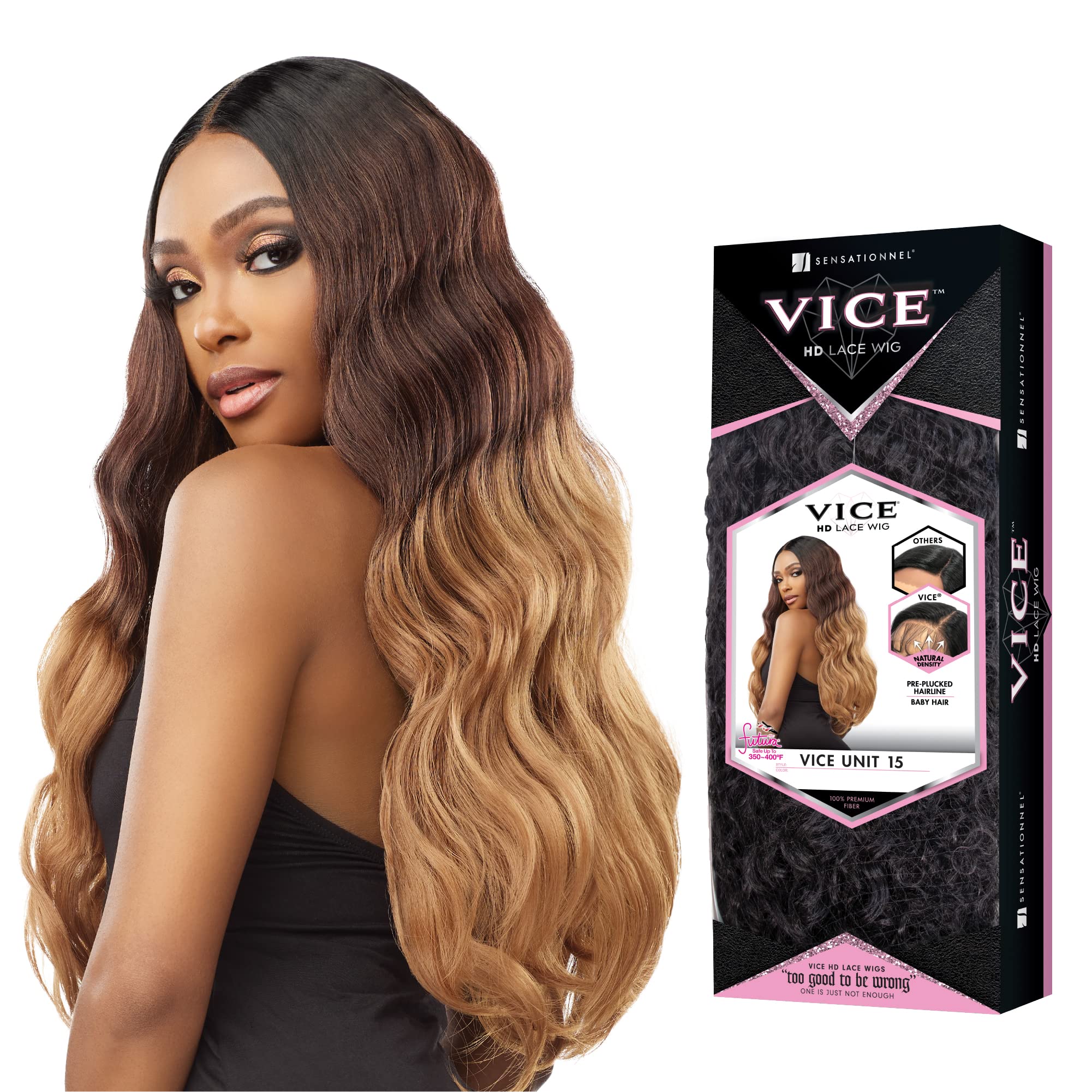 Amazon.com : Sensationnel Vice Lace Front Wigs - 5 inch Deep part ...
