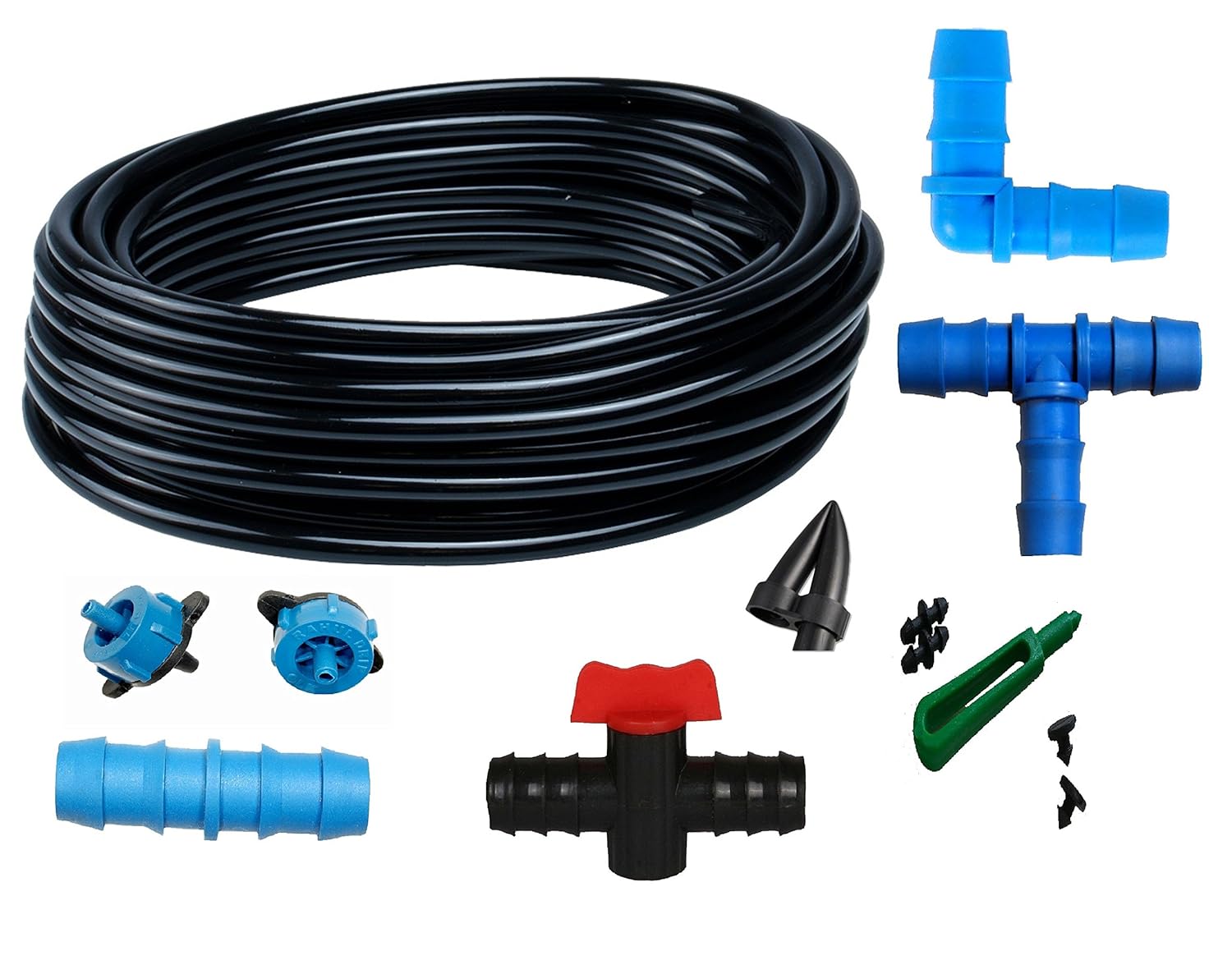 Prima Drip Kit Accessories: 4mm Micro Tube, Elbow, Tee, Joiner, Tap ...