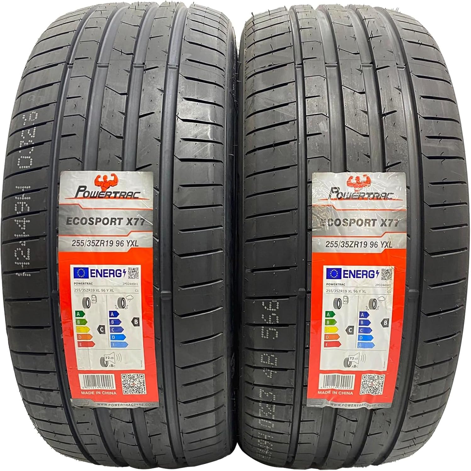 2 X 255 35 19 POWERTRAC ECOSPORT 96Y XL EXTRA LOAD 255/35R19 M+S TYRES ...