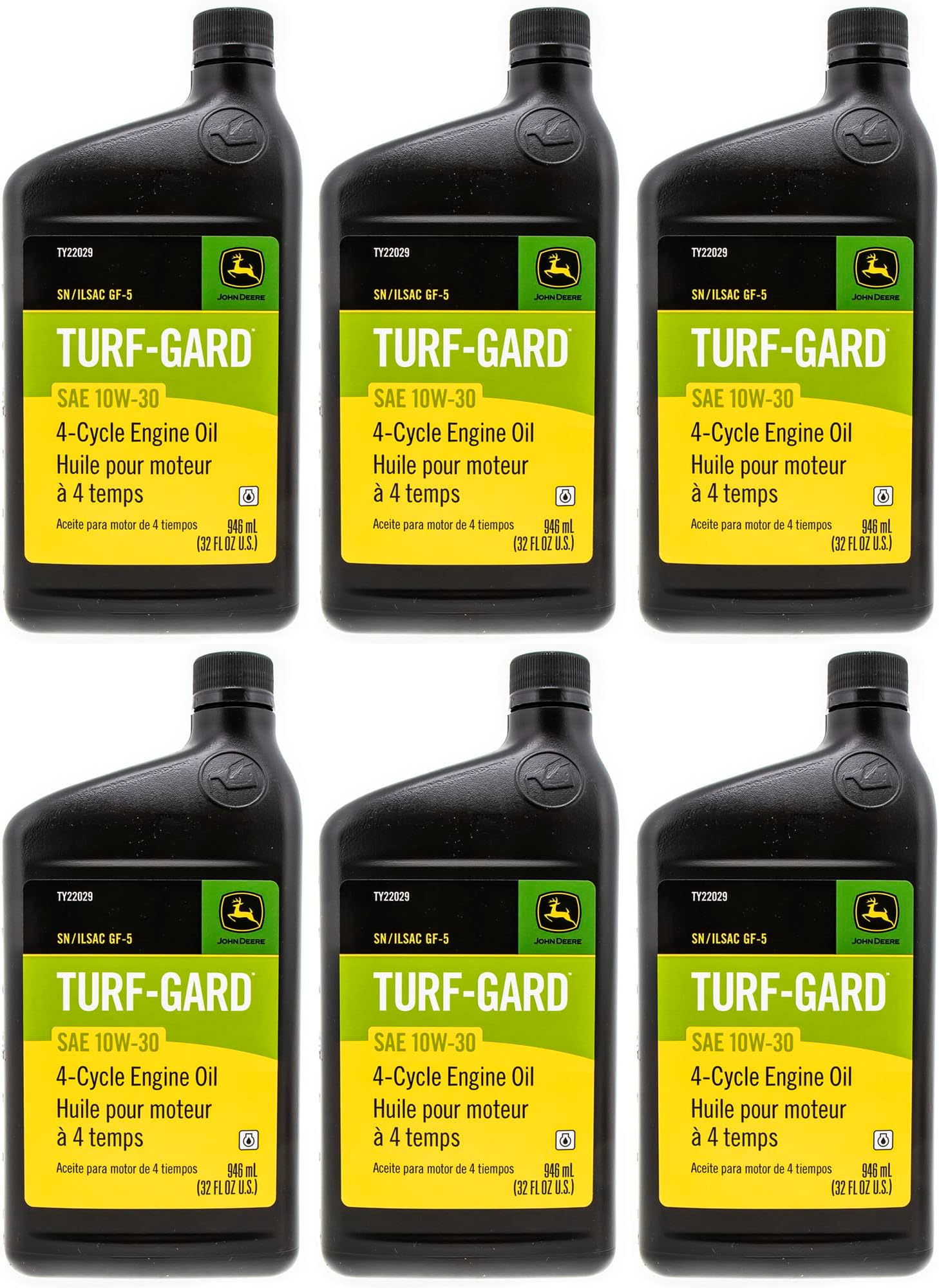 Amazon.com : John Deere Turf-Gard SAE 10W-30 Oil TWO Quarts - TY22029 ...
