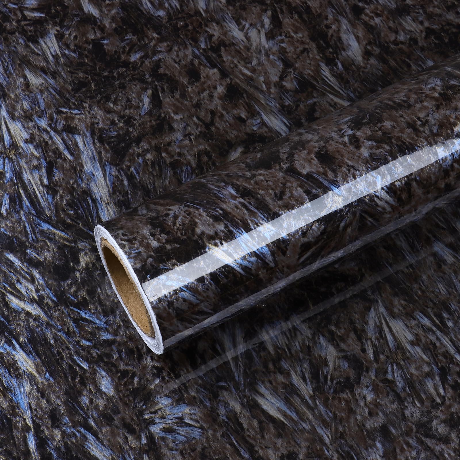 VEELIKE Brown Marble Contact Paper for Countertops Waterproof Glossy ...