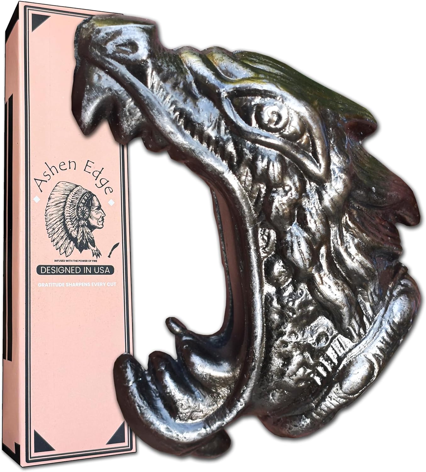 Amazon.com : Ashen Edge Dragon Head Knife Pommel – 3-Inch Metal Handle ...