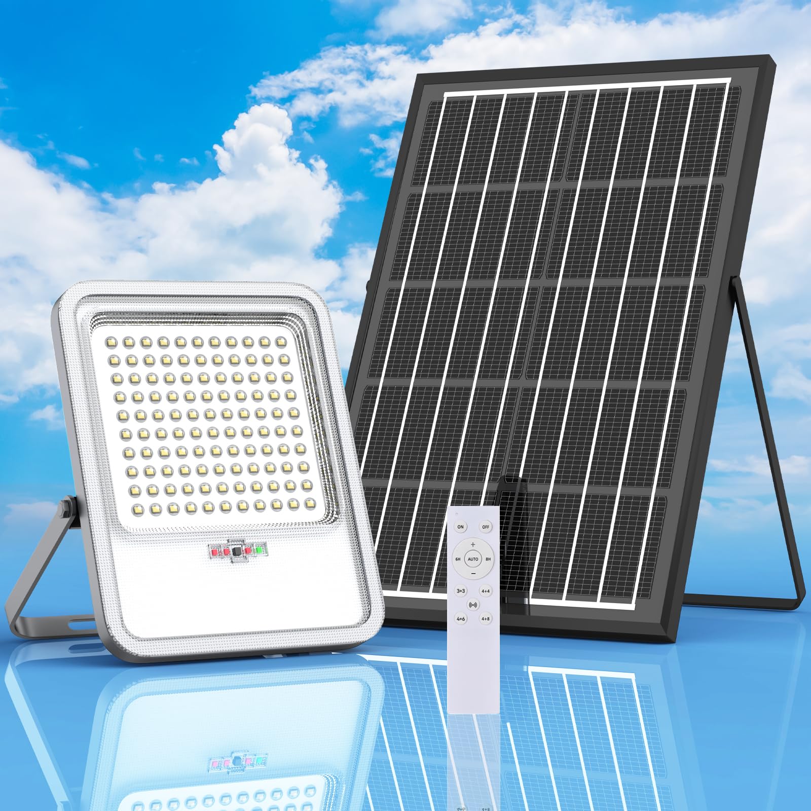 Powerful Commercial Solar Powered Outdoor Flood Light