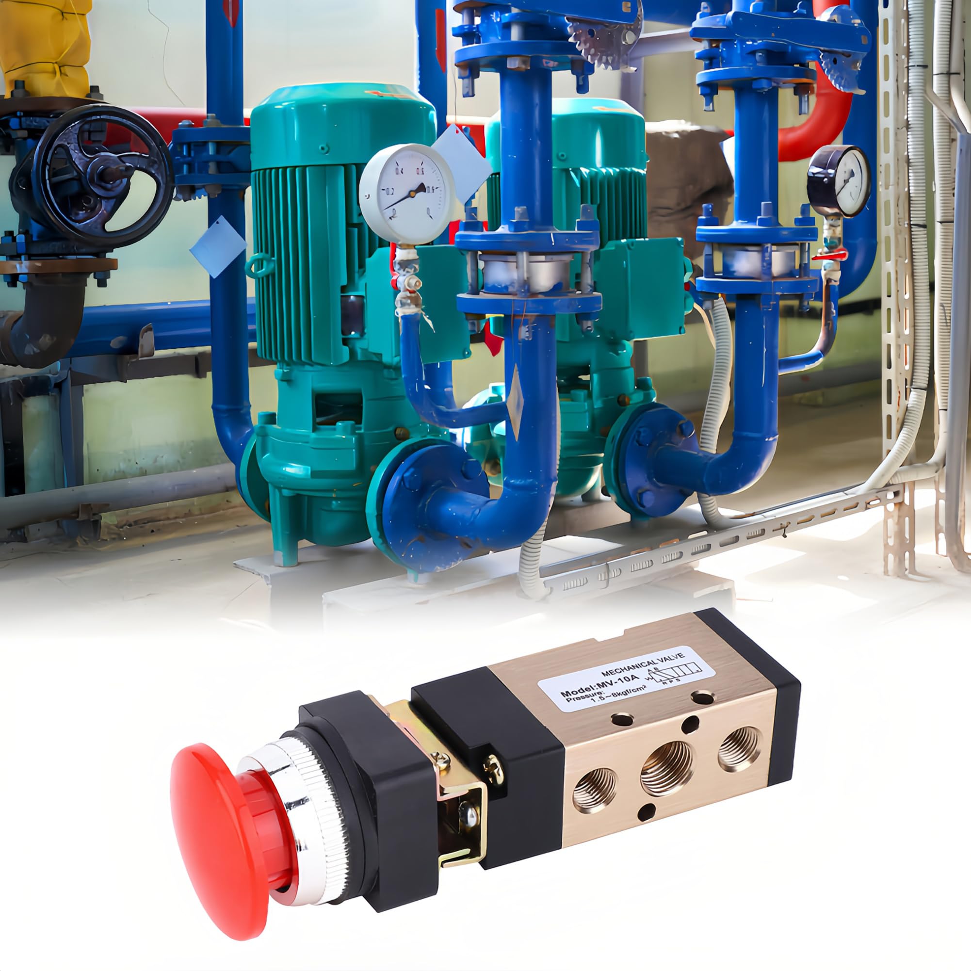 Snapklik.com : MV-10A Pneumatic Mechanical Valve 2 Position 5 Way ...
