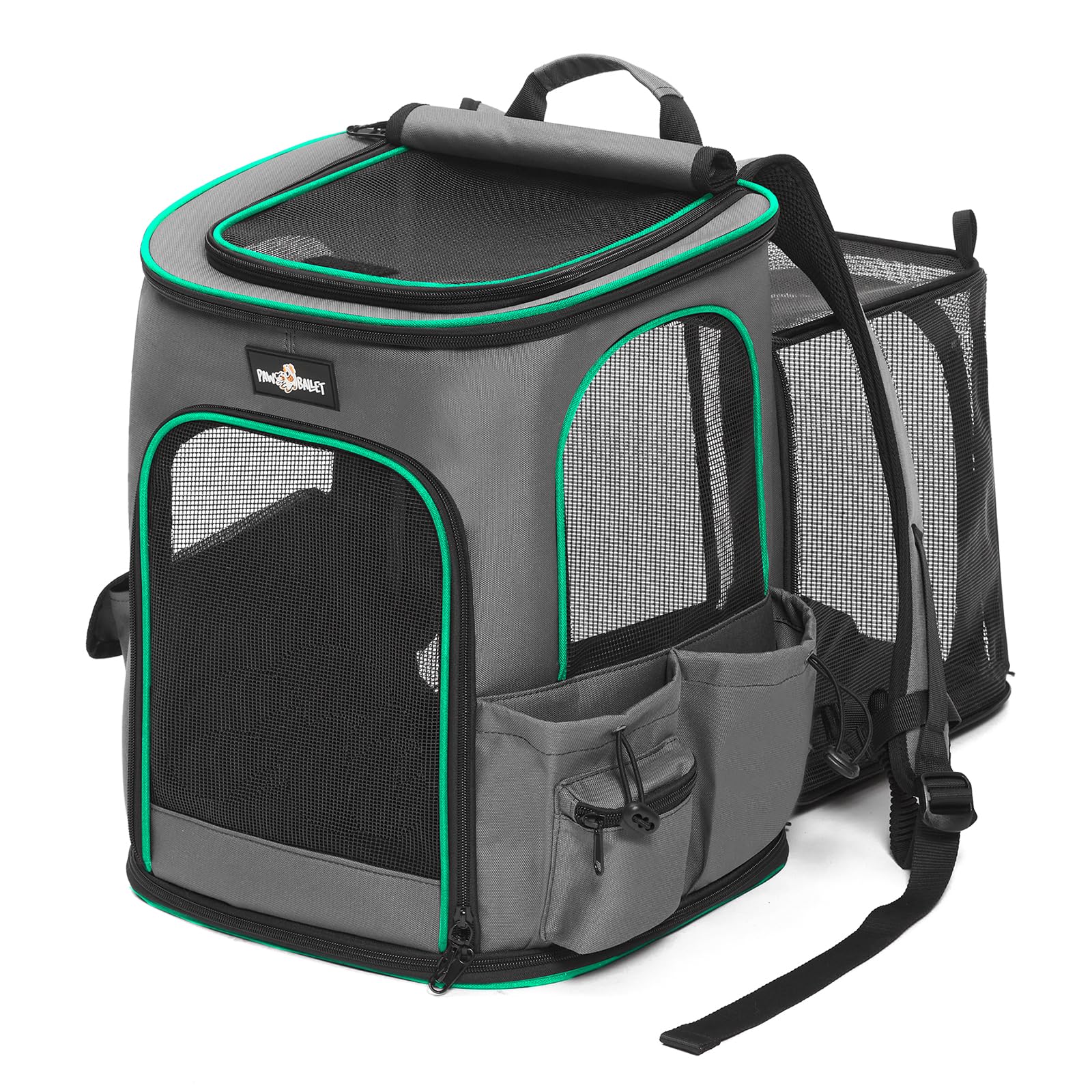 Cat Carrier Backpack, Expandable Pet Dog Backpack Carrier with ...