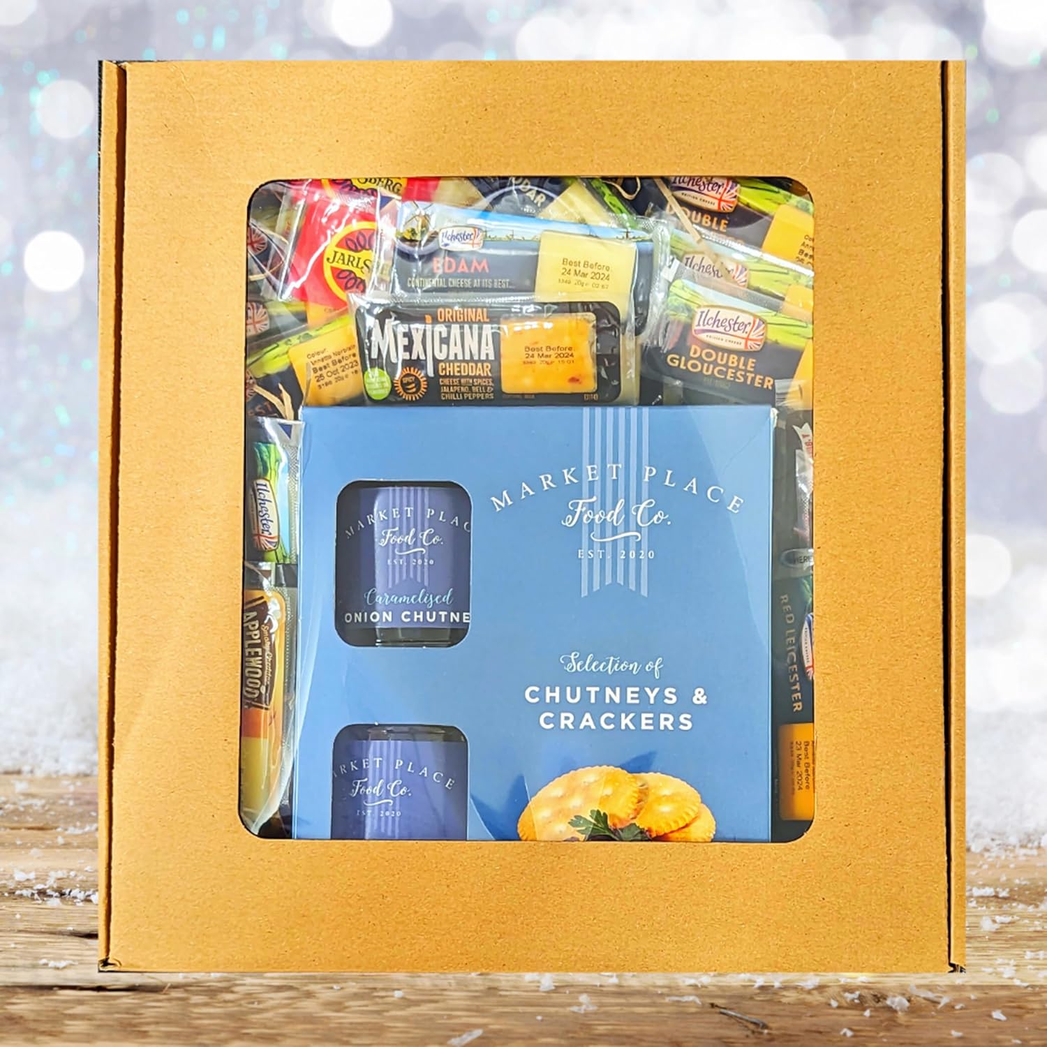 Cheese & Chutney Hamper Gift Set - Selection of 24 Ilchester ...