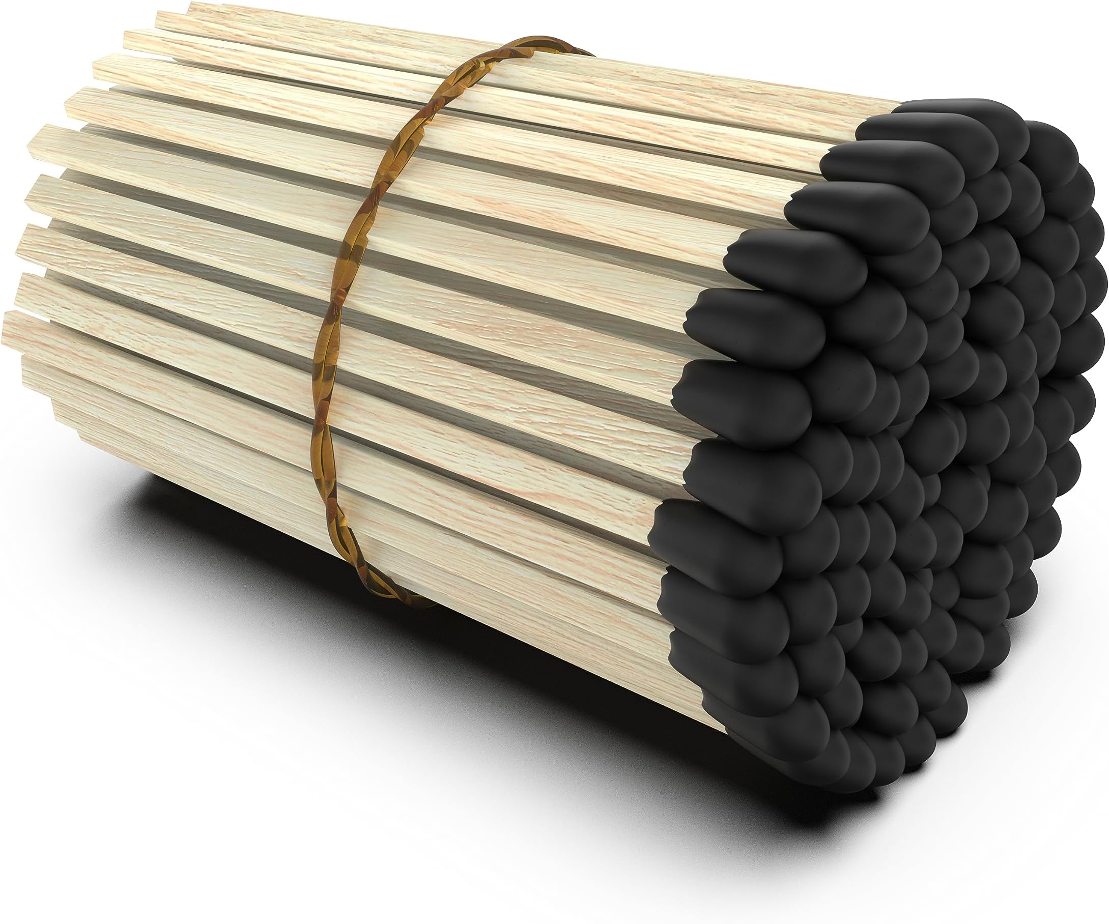 Amazon.com: ZIKANI Black Tip Fancy Matches 4 Inch Match Refill and ...