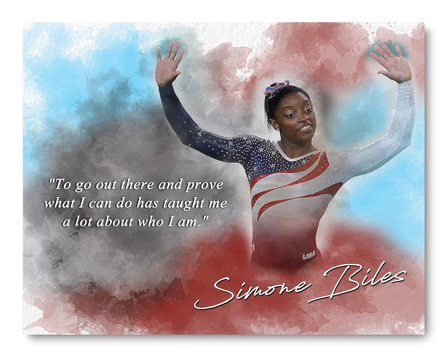 Amazon.com: Prove What I Can Do Simone Biles Inspirational Quote - 8 x ...