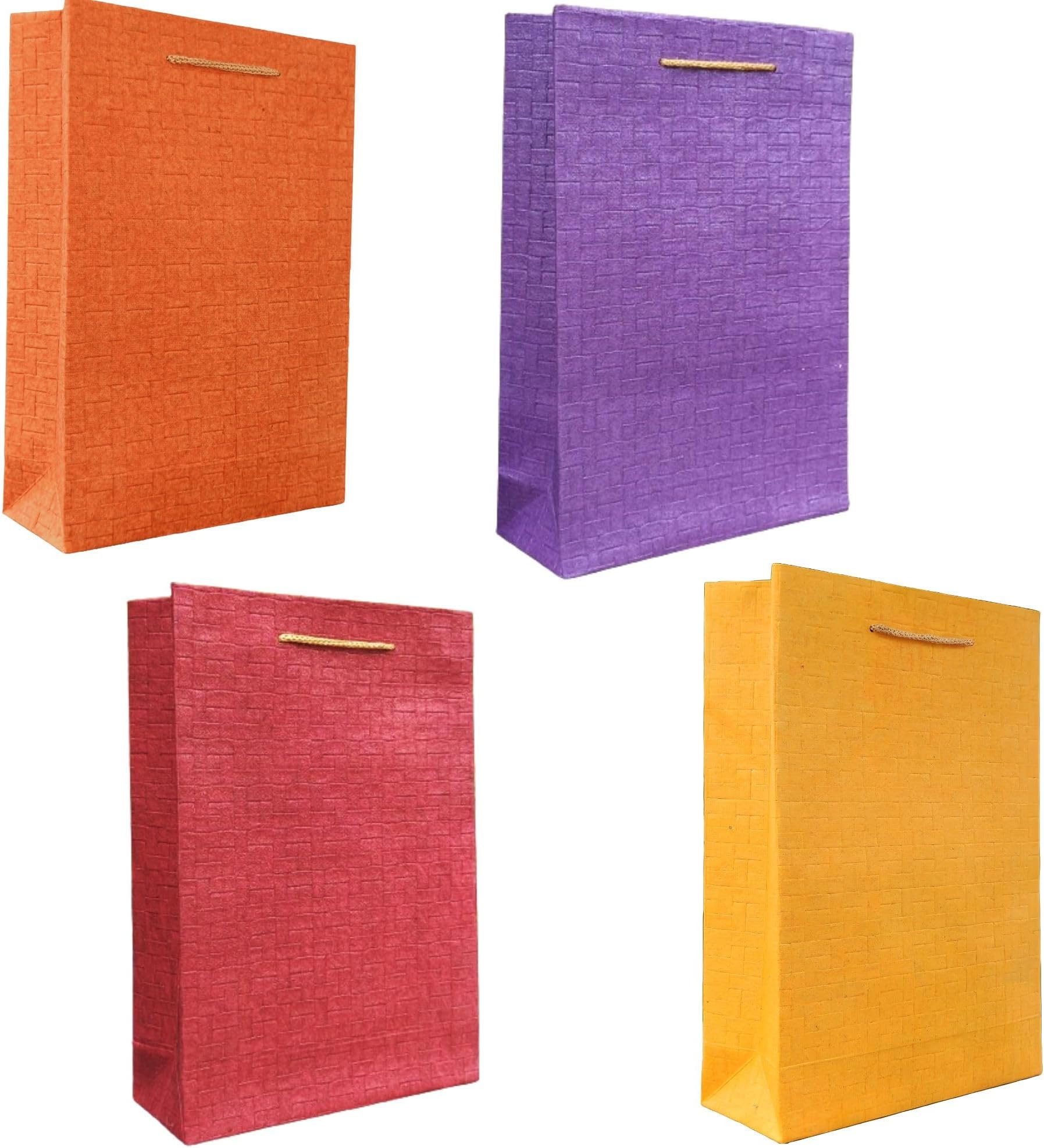 RanGit Bhumi Gift Bags - 24 pcs Polka Dots Paper Bags, 8x4x10 inches ...