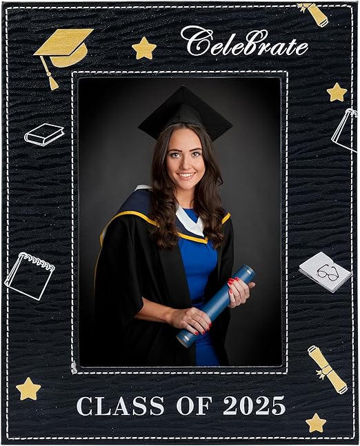 Amazon.com: GMFrames Class of 2025 Graduation Picture Frame 5 * 7 PU ...