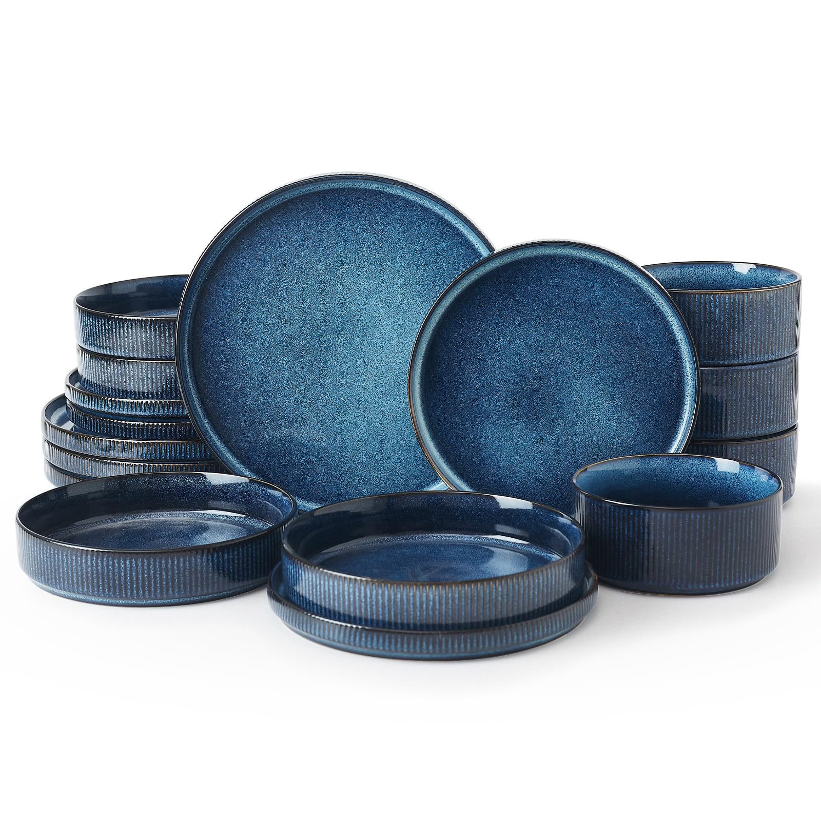 Amazon.com | Famiware Star Dinnerware Set with Plates and Bowls ...