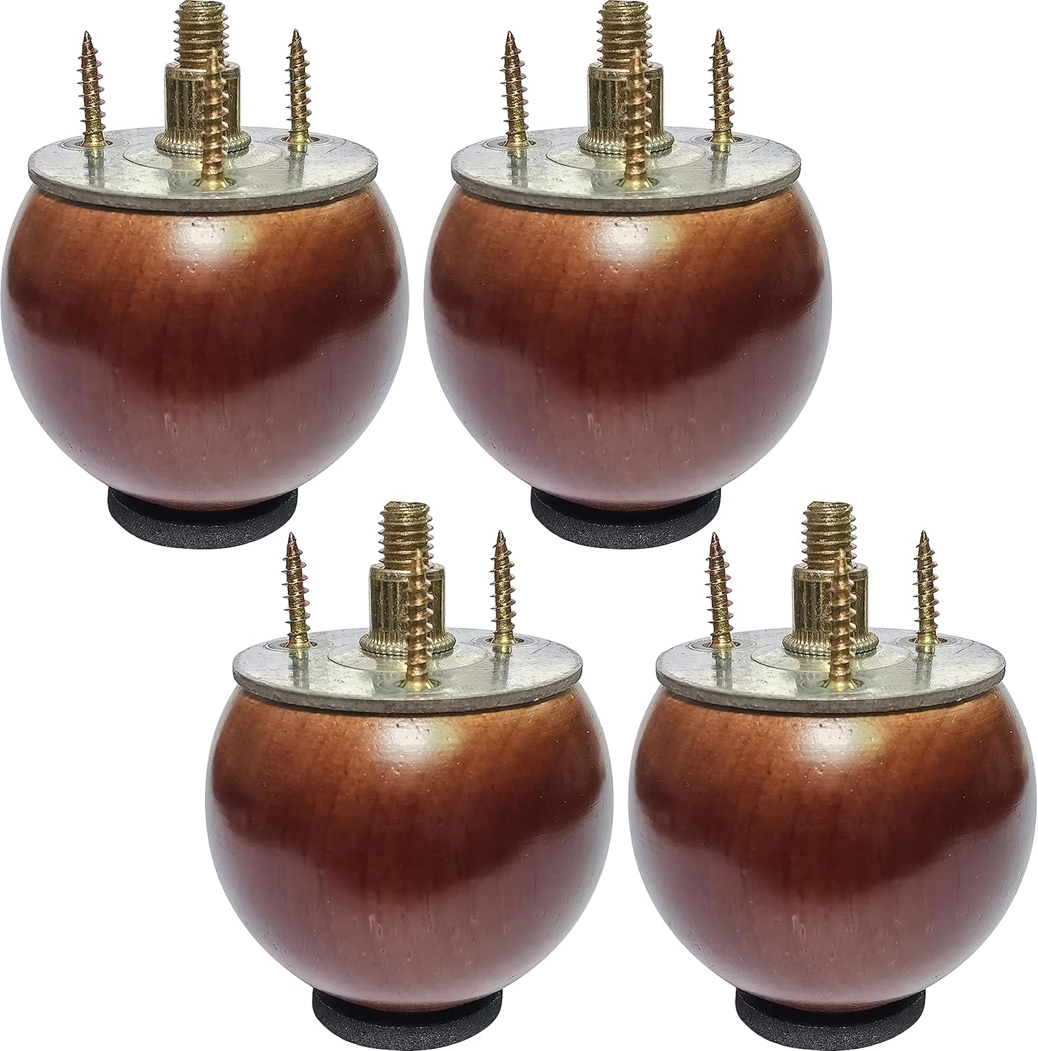 Amazon.com: Btibpse 2 Inch Wooden Sofa Legs Solid Wood Sofa Furniture ...