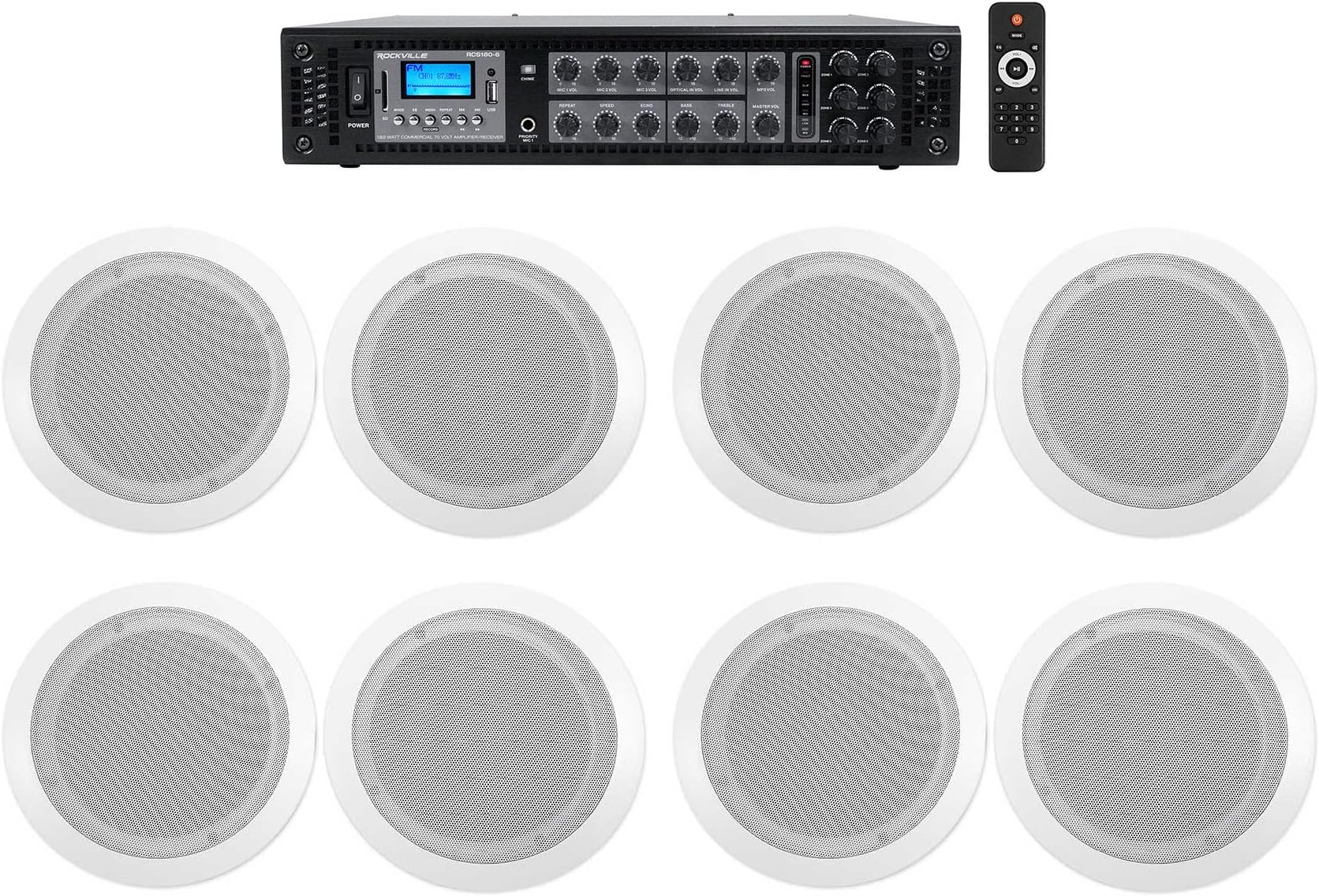 Amazon.com: Vaiyer Home Audio System Kit, 6-Channel 6000 Watts ...