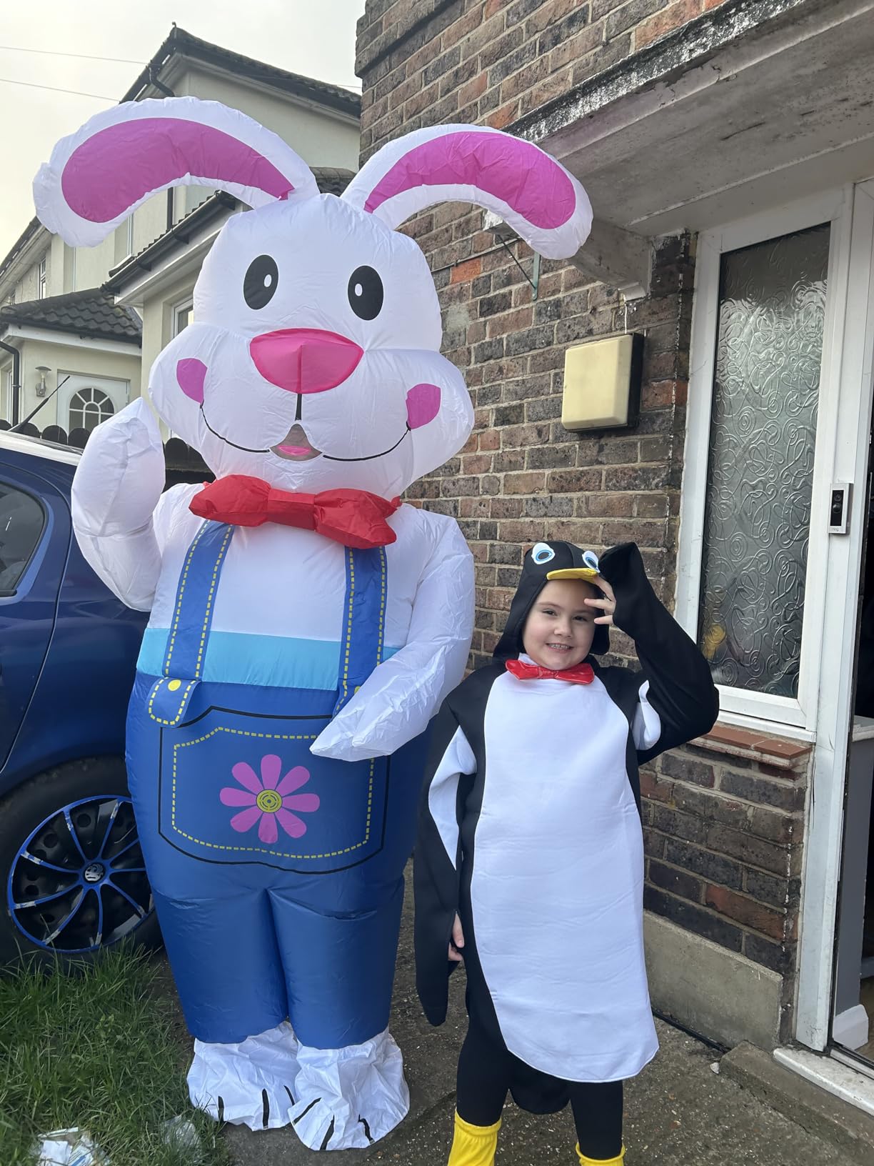 FXICH Inflatable Rabbit Costume Bunny Party Costume Adult Inflatable ...