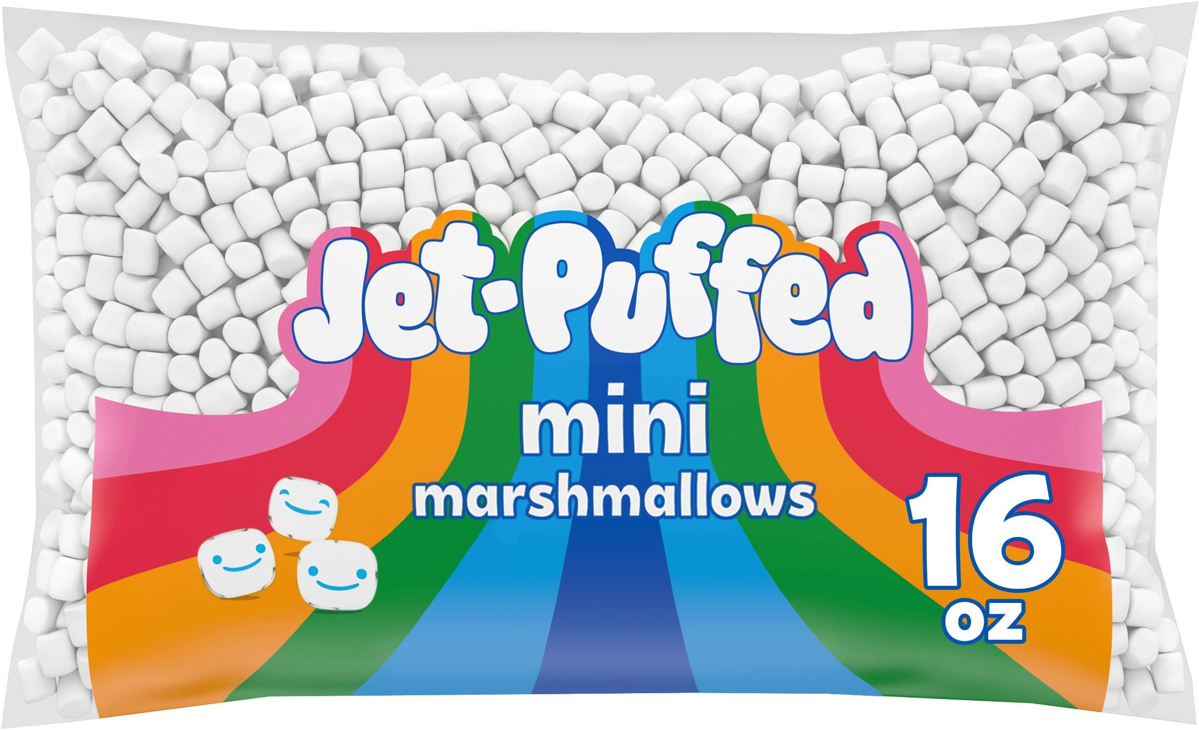 Amazon.com : Jet-Puffed Mini Marshmallows (16 oz Bags, Pack of 12 ...