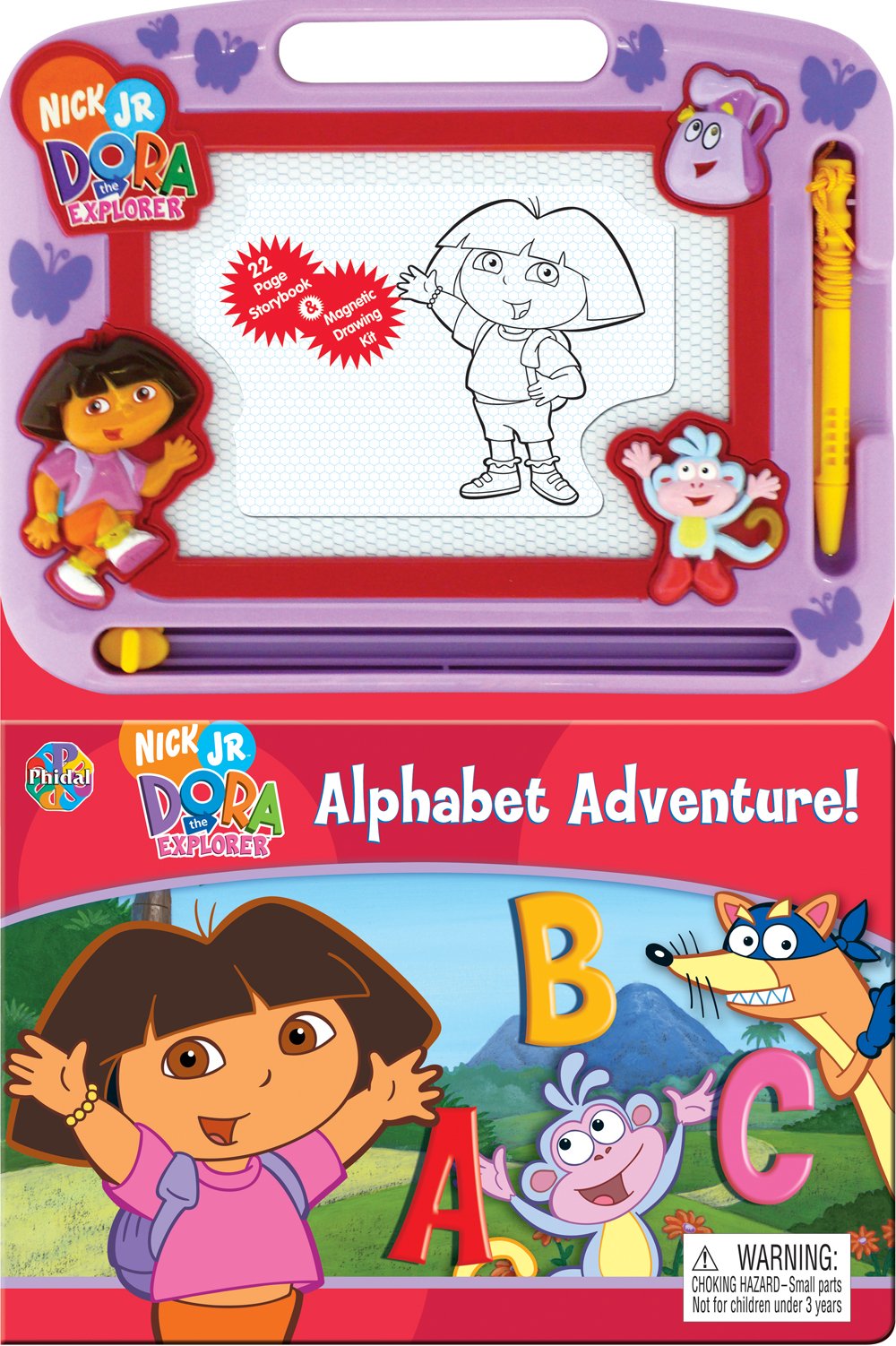 Buy Dora Alphabet Adventure Storybook & Magnetic Drawing Kit ...
