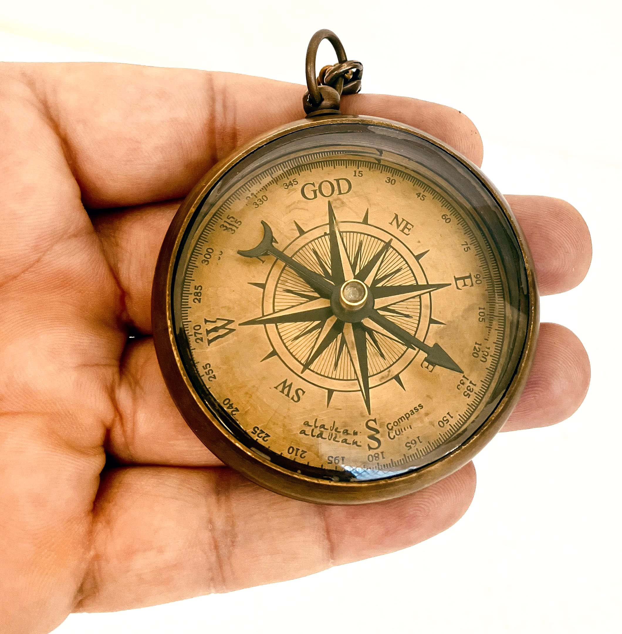 Snapklik.com : Divine Path Engraved Compass - I Will Guide You - Psalm ...